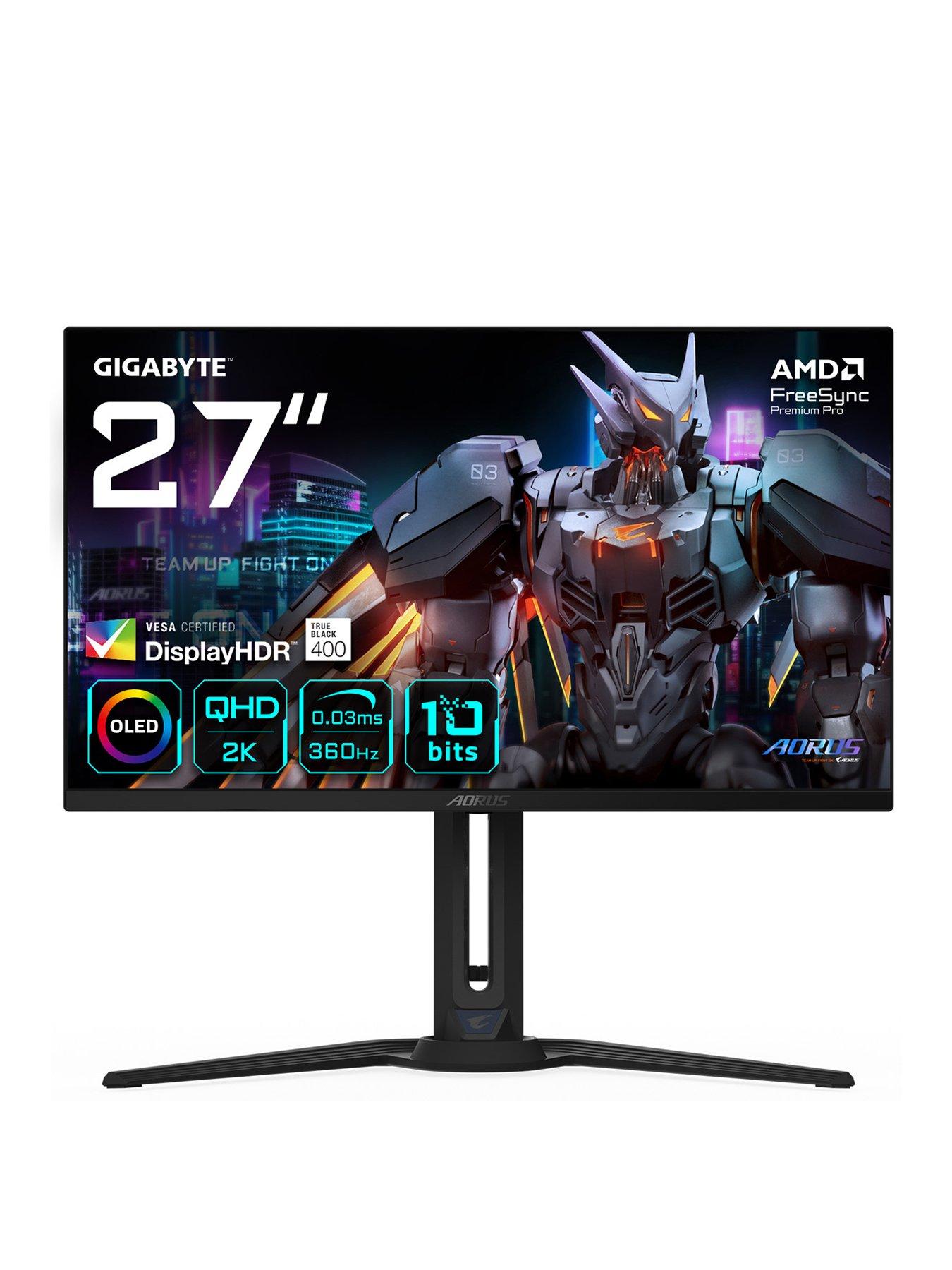 GIGABYTE AORUS FO27Q3 EK Gaming Monitor - 27in QHD, QD-OLED | Littlewoods