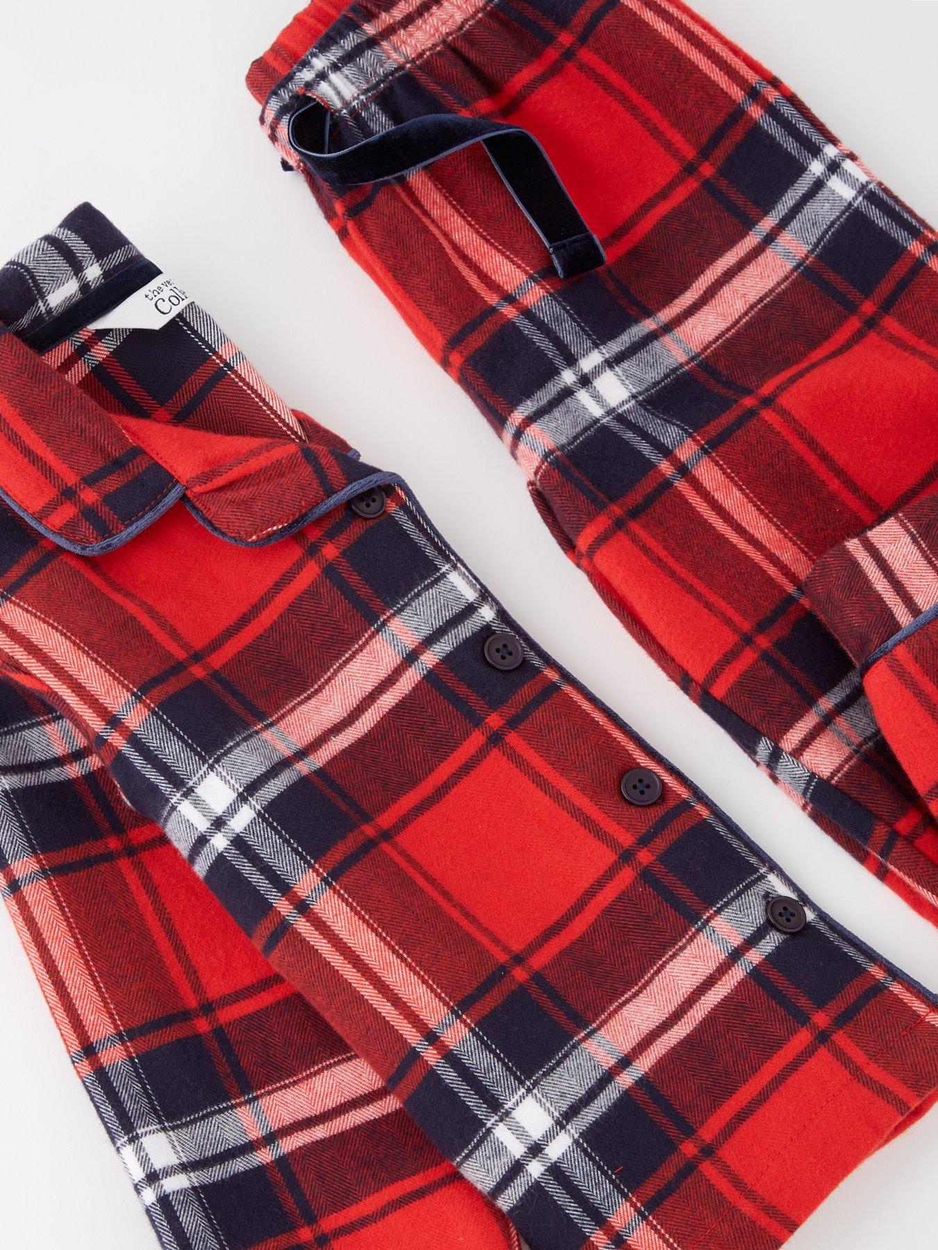 The Very Collection Kids Family Christmas Pj Check Flannel Revere Set ...