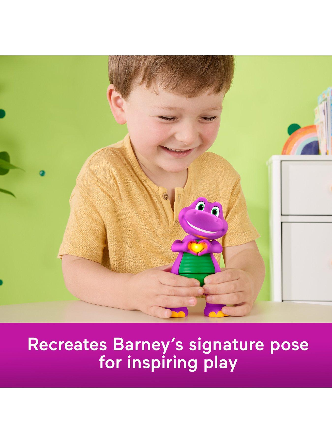 Barney Fisher-Price Barney's World Heart Hands Barney Toy Figure with ...