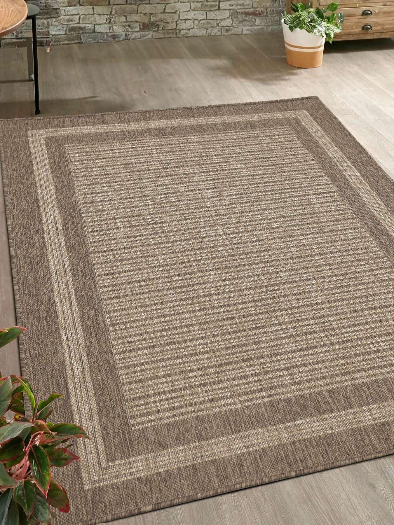 Gel-Backed Border Rug | Littlewoods