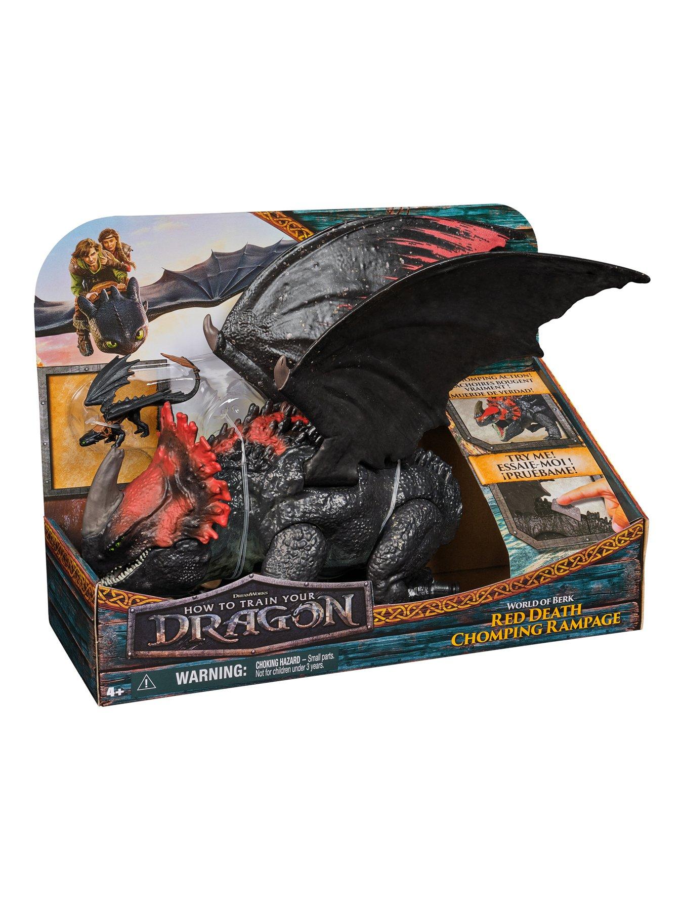 How to Train Your Dragon Red Death Chomping Rampage Dragon Action ...