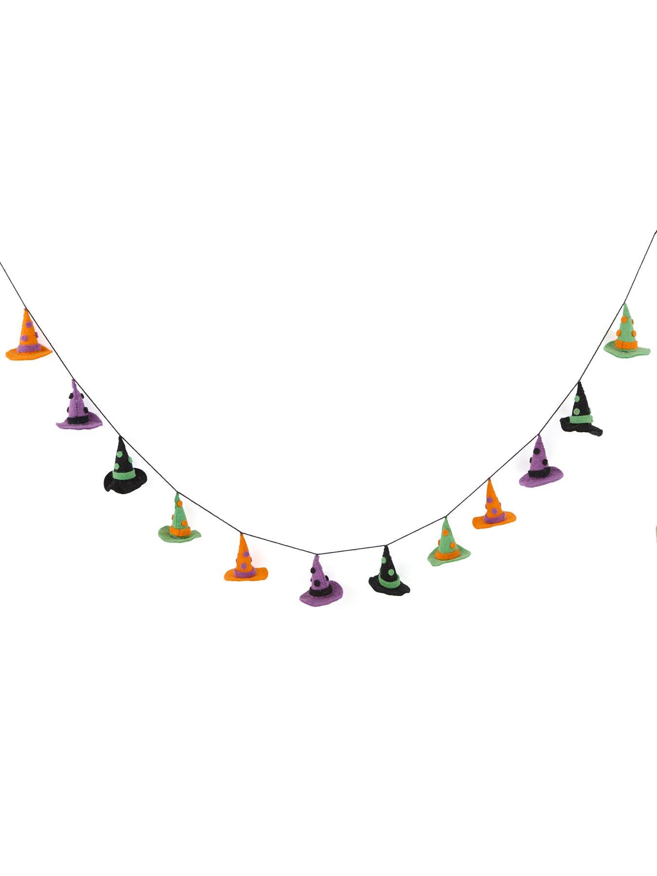 Hocus Pocus Witches Hats Halloween Garland | Littlewoods