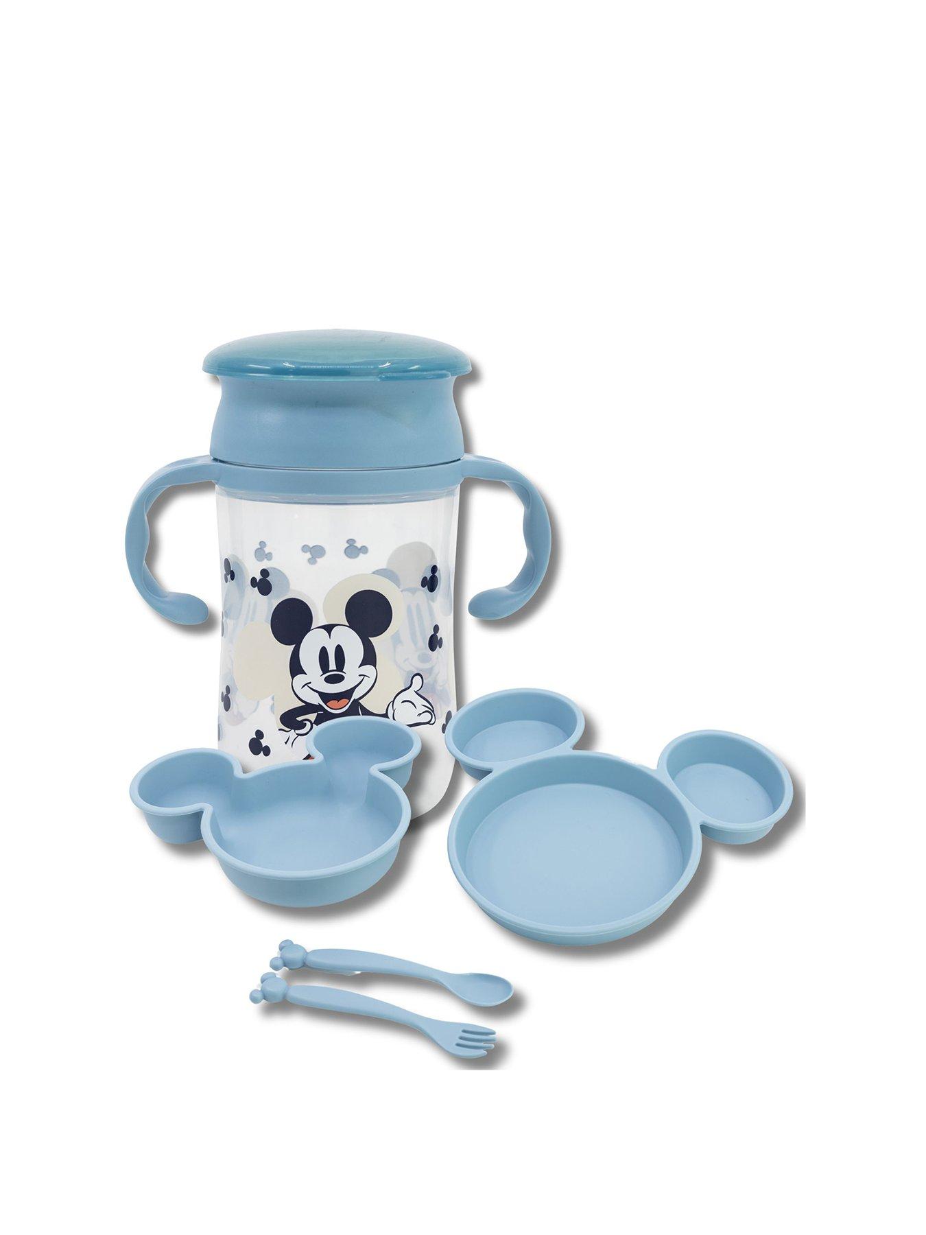 Mickey Mouse Mickey Baby Boy 5 Pierce Character Shaped Dinner Set in ...