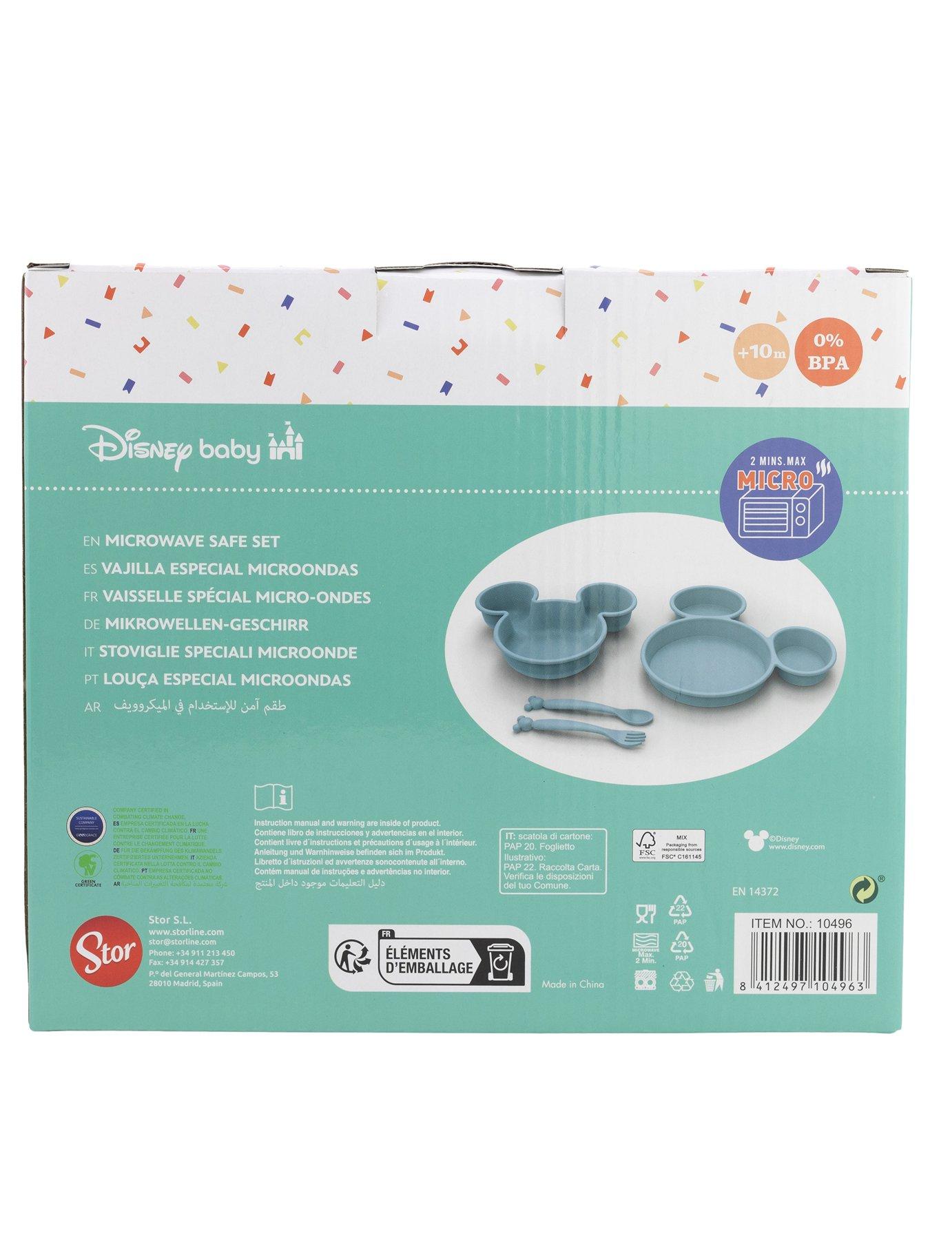 Mickey Mouse Mickey Baby Boy 5 Pierce Character Shaped Dinner Set in ...
