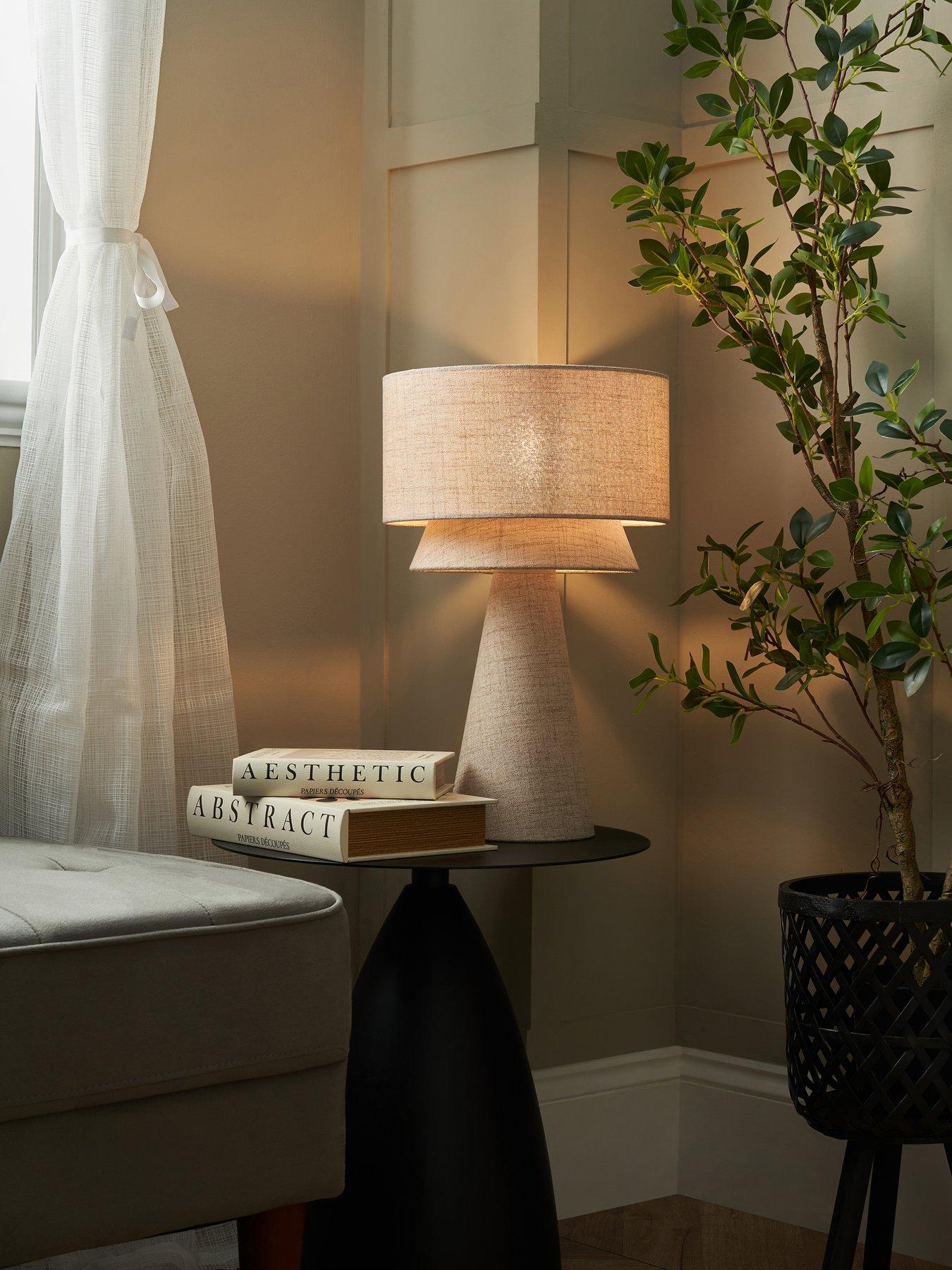 The Very Collection Linen Table Lamp | Littlewoods