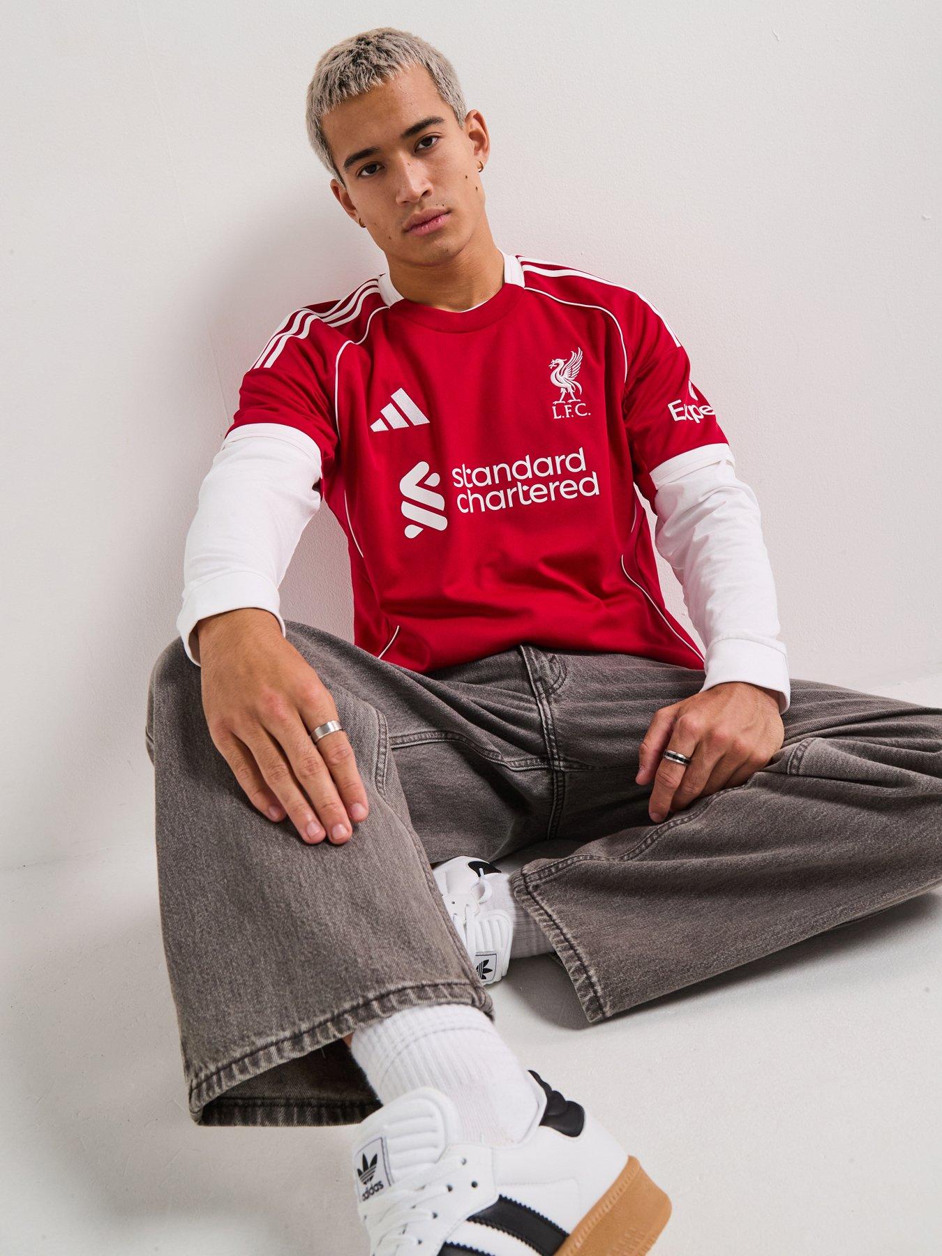 adidas Liverpool Men's 25/26 Home Stadium Replica Shirt - Red | Littlewoods