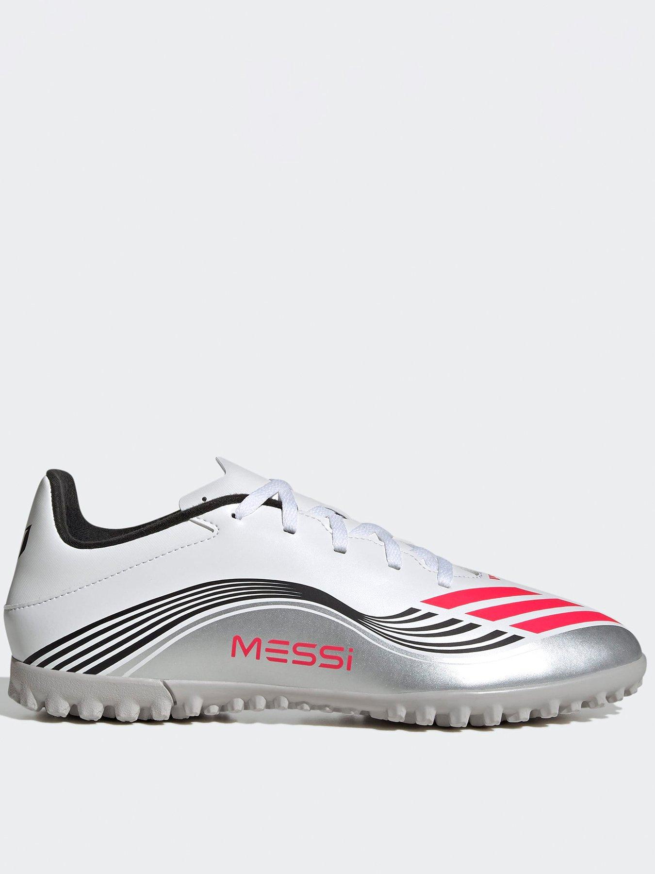 adidas Mens F50 Messi Club Astro Turf Football Boots - White | Littlewoods