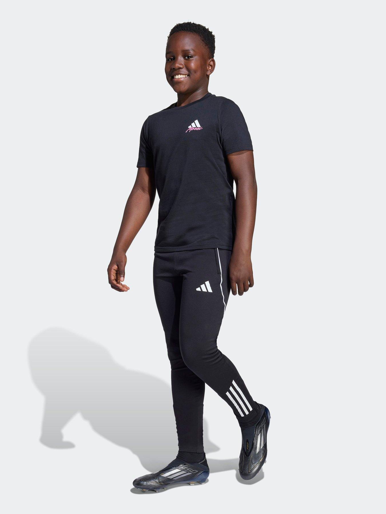 adidas Junior Messi T-Shirt - Black | Littlewoods