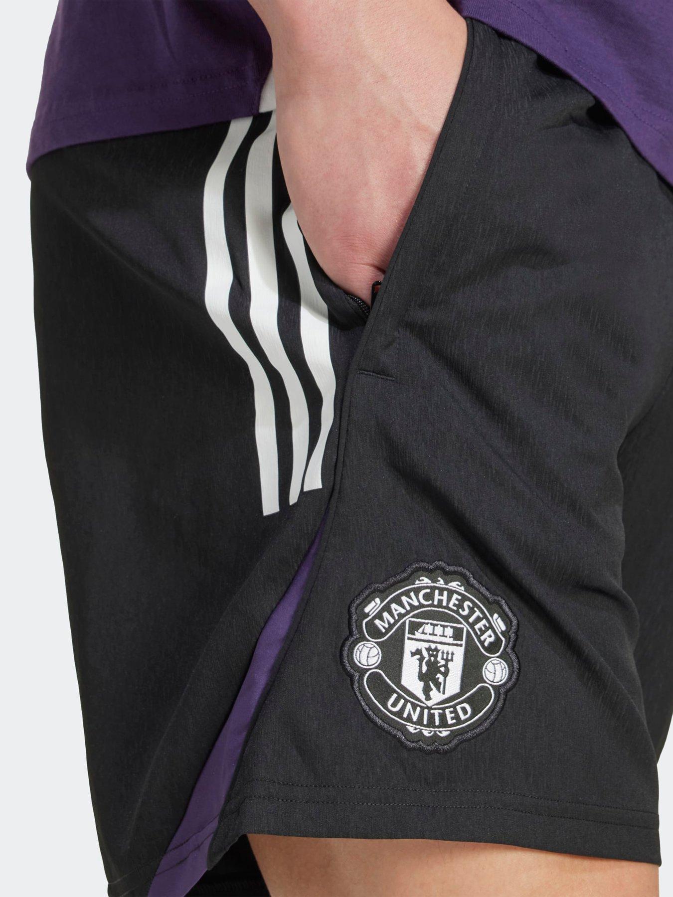 adidas Mens Manchester United Training Shorts - Black | Littlewoods