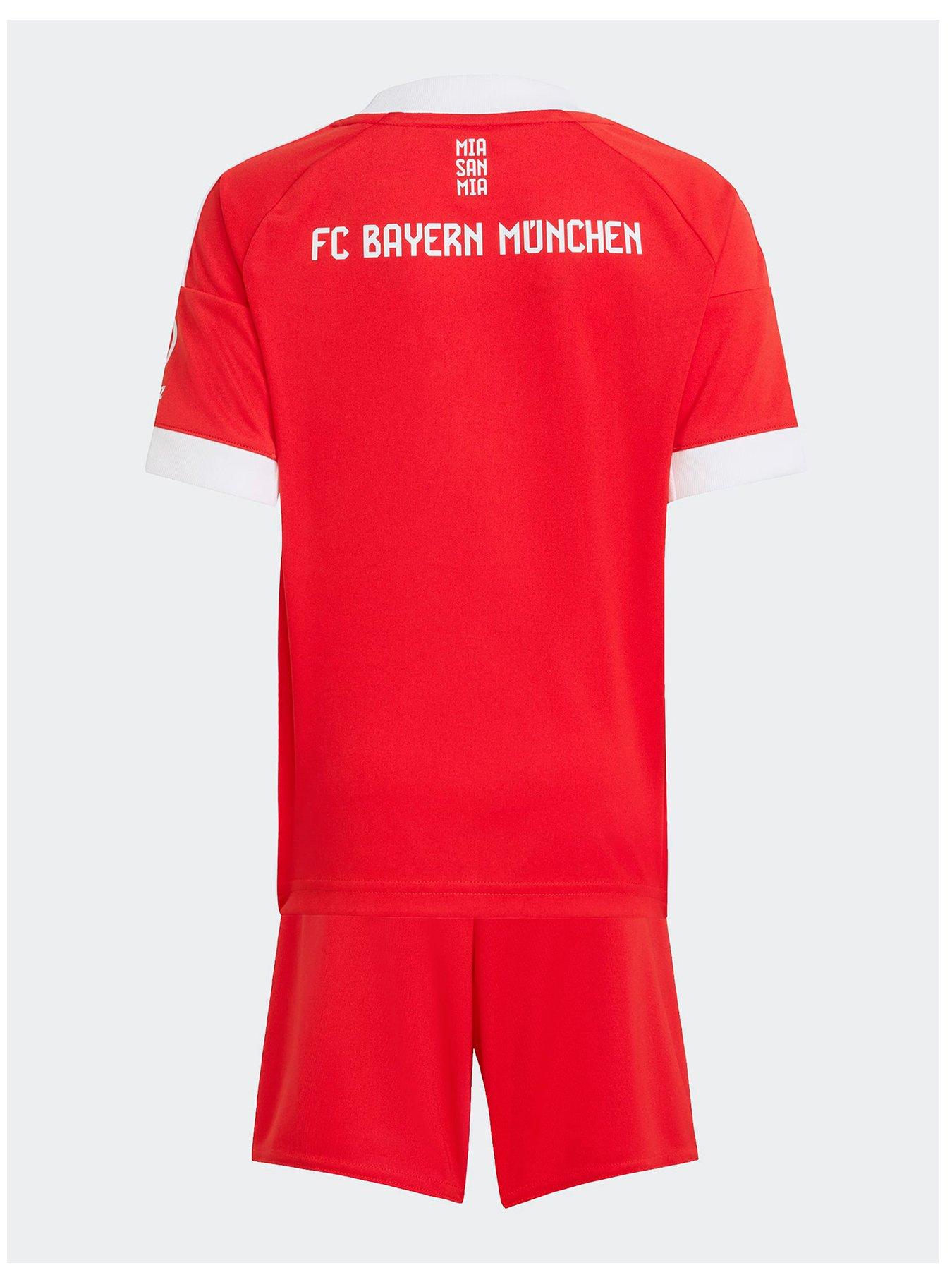 adidas Bayern 25/26 Home Mini Kit - Red | Littlewoods