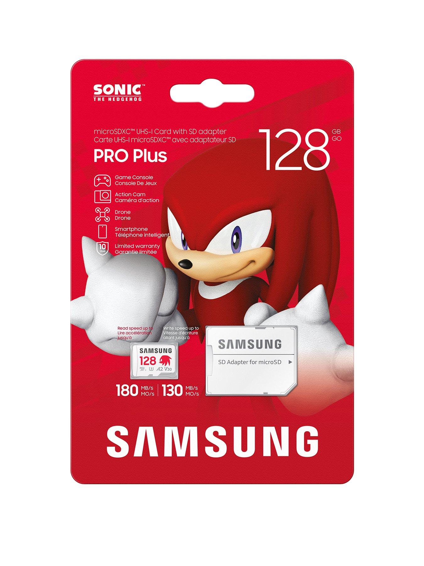 Samsung Sonic PRO Plus microSD Memory Card with Adapter, 128GB ...