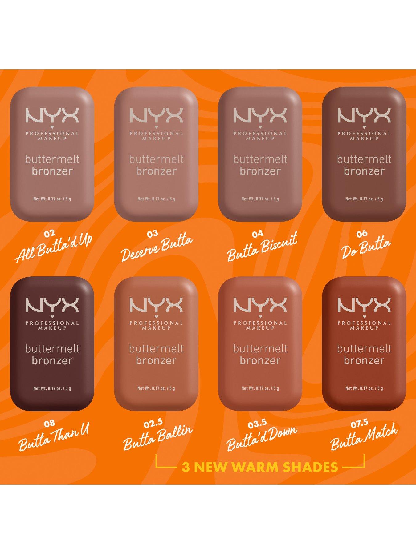 NYX PROFESSIONAL MAKEUP Buttermelt Bronzer, Powder Bronzer, 12 HR Wear ...