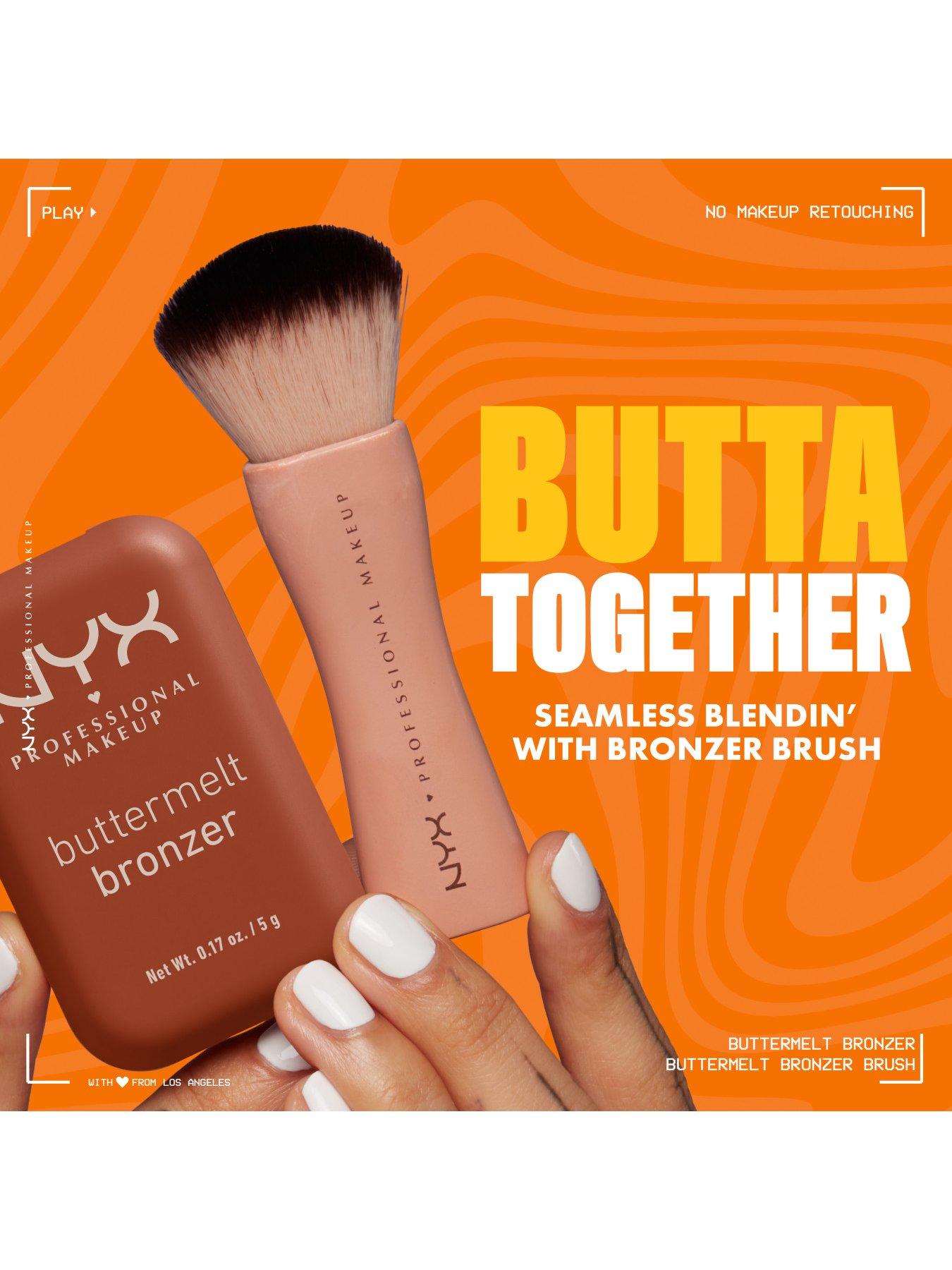 NYX PROFESSIONAL MAKEUP Buttermelt Bronzer, Powder Bronzer, 12 HR Wear ...