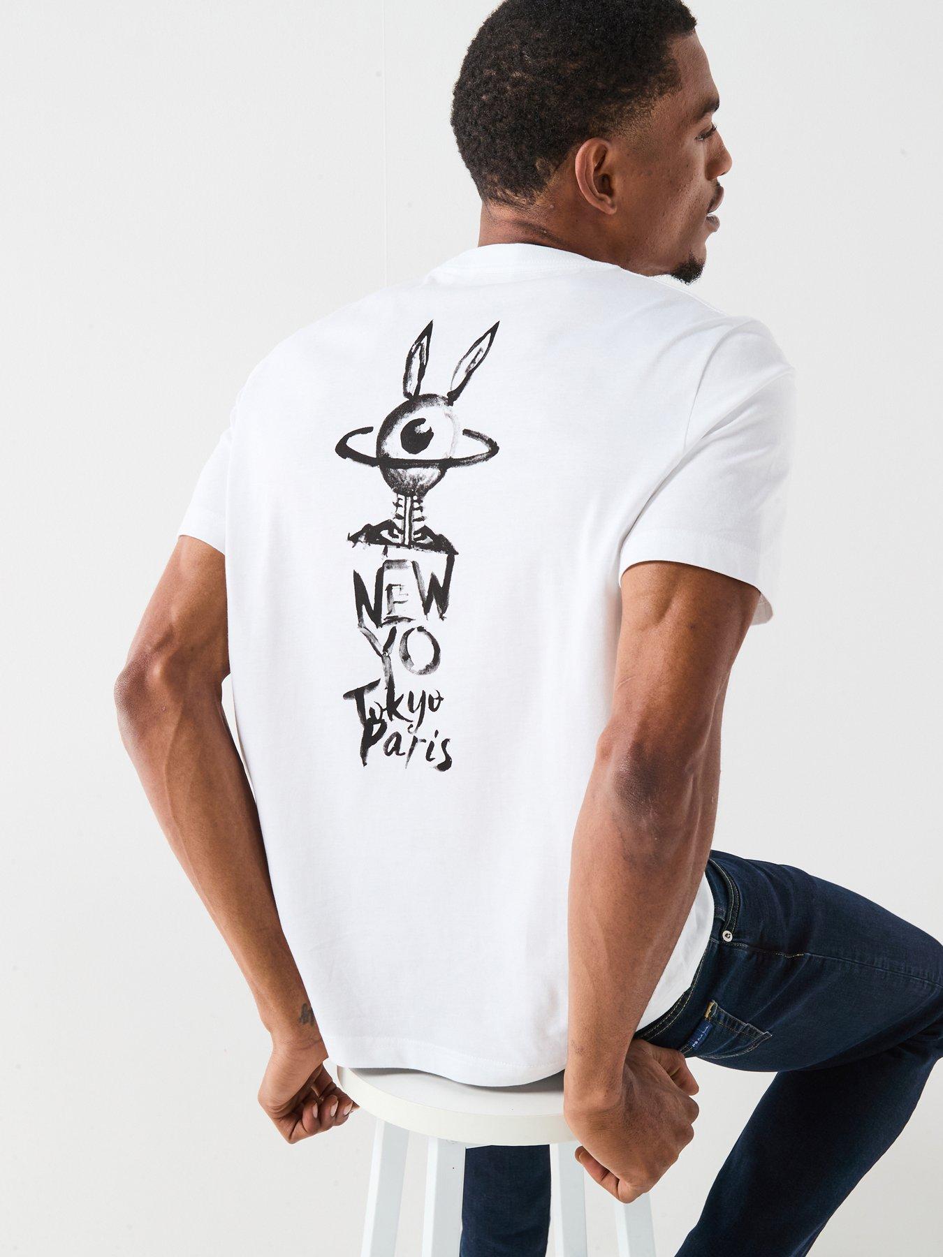 PS PAUL SMITH Eye Back Graphic T-Shirt - White | Littlewoods