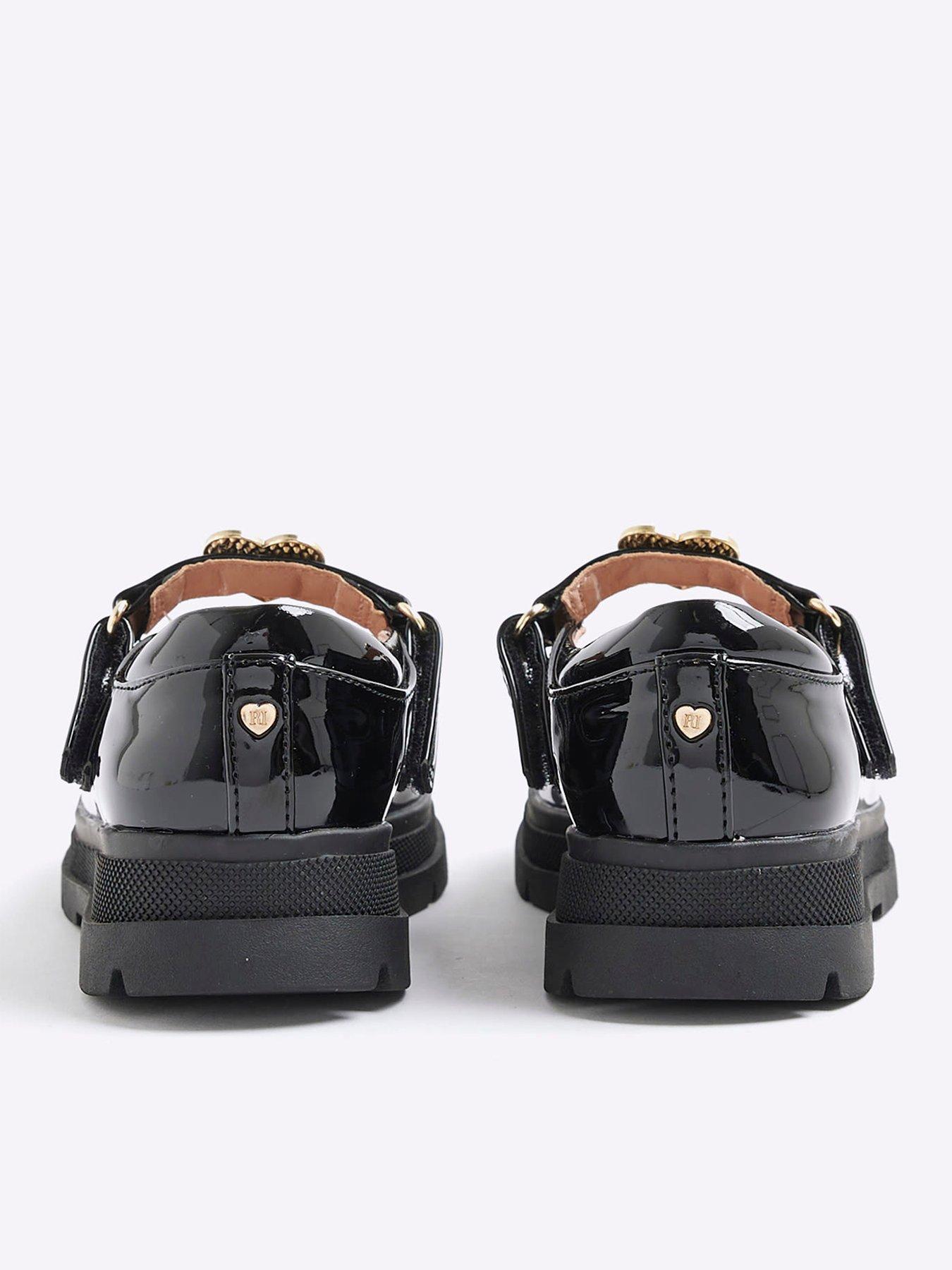 River Island Mini Girls Interchangeable Strap Shoes - Black | Littlewoods