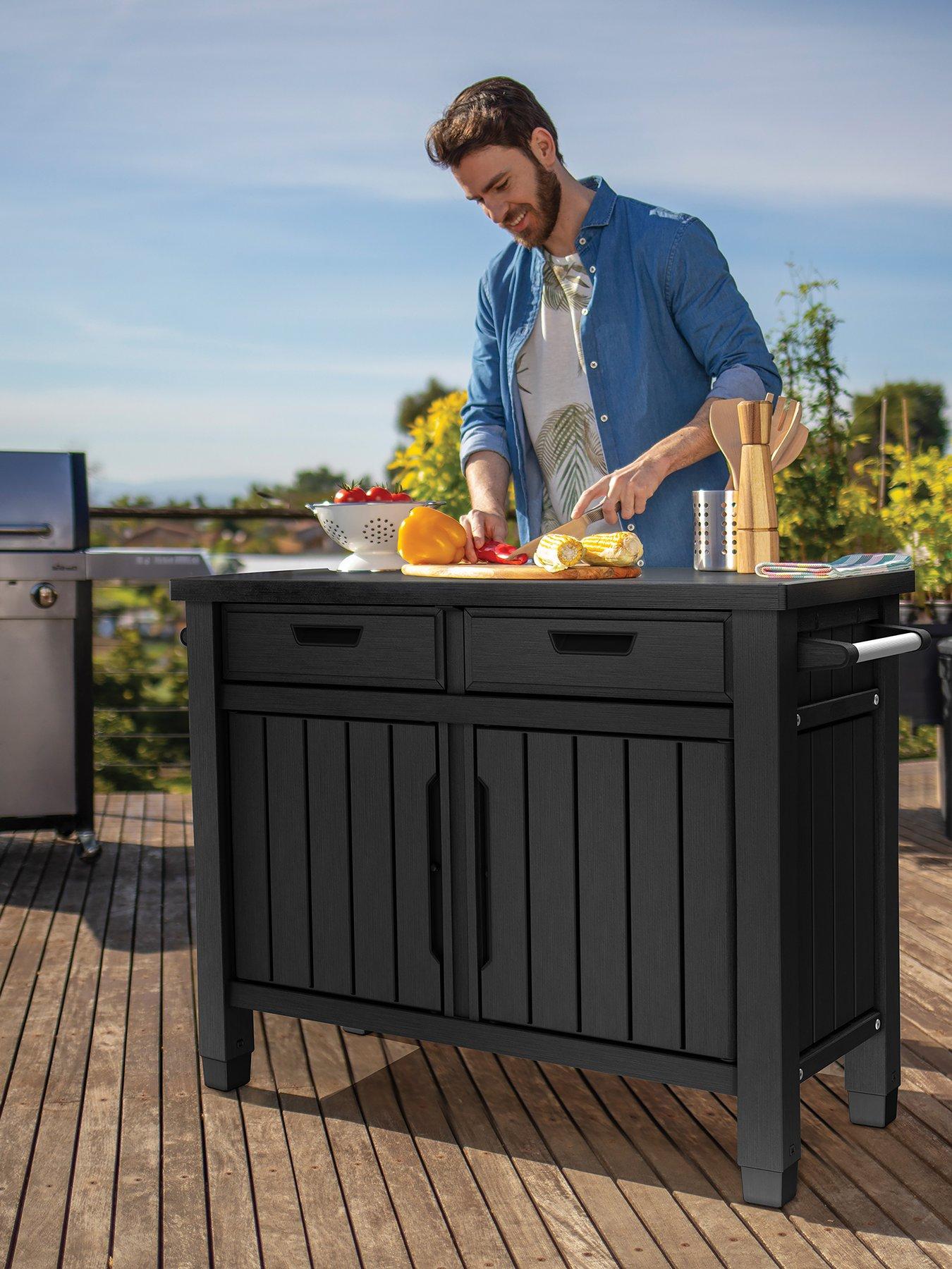 Keter Unity BBQ table & Storage | Littlewoods
