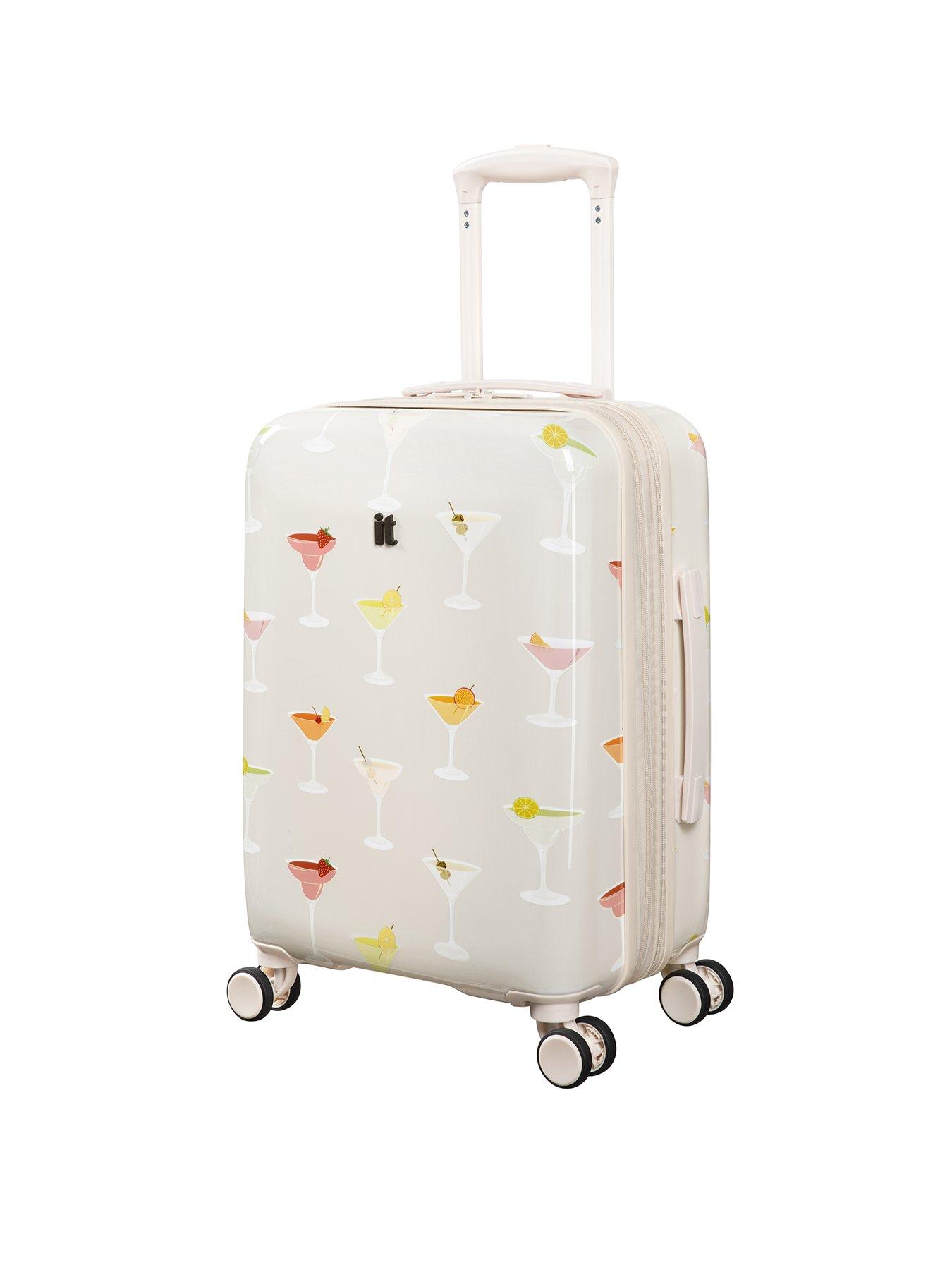 it Luggage Sheen Martini Sparkles Cocktail Print Hardshell Cabin ...