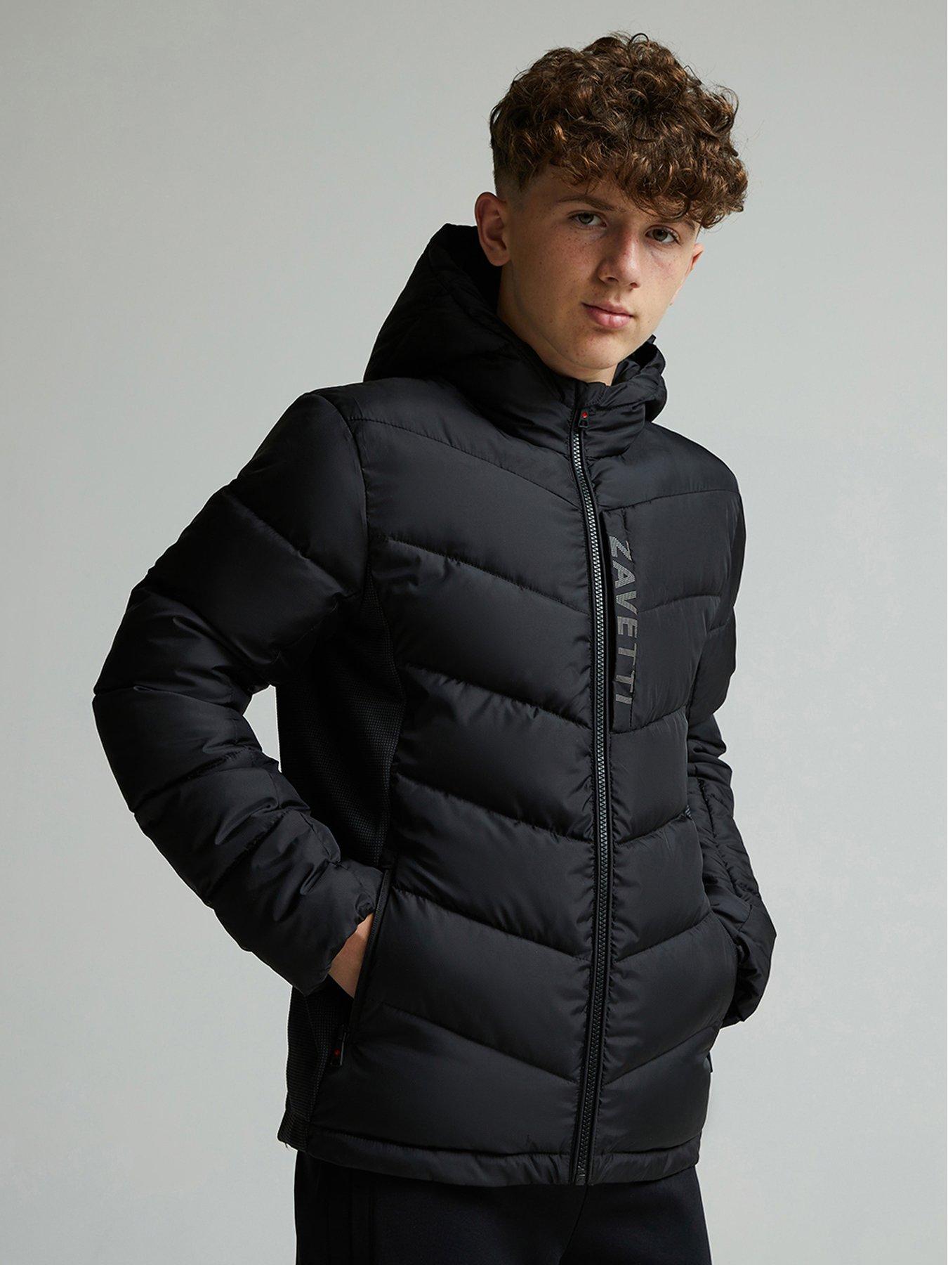 Zavetti Canada Junior Boys Fallori Hybrid Puffer Jacket - Black ...