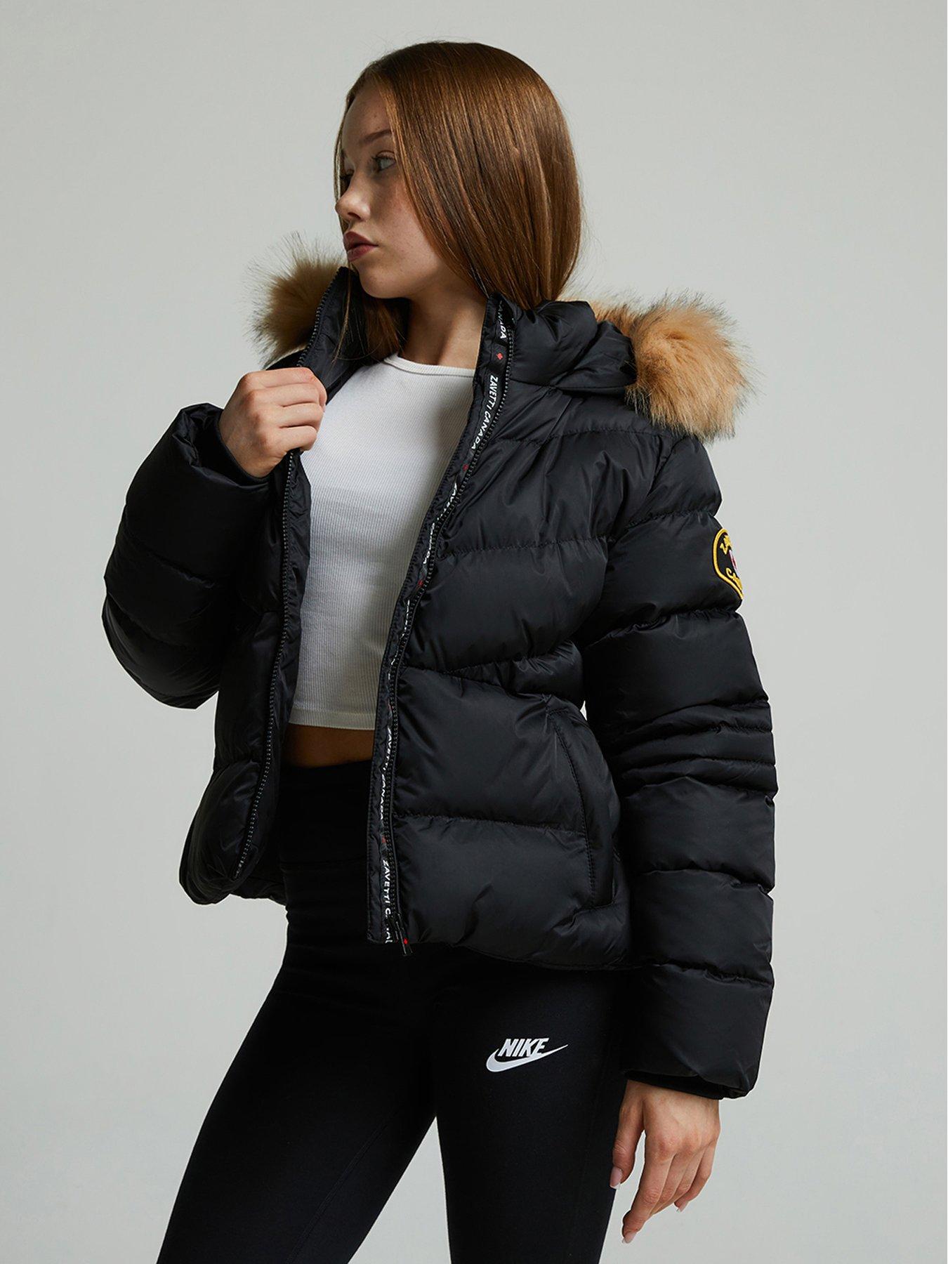 Zavetti Canada Junior Girls Allessia Short Puffer Jacket - Black ...