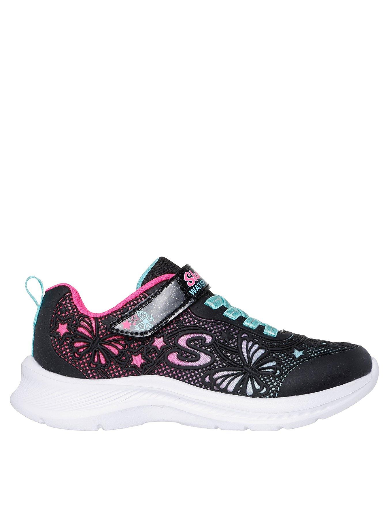 Skechers Flower Theme Kpu Water Repellent Sneaker W/ Gore & Strap ...