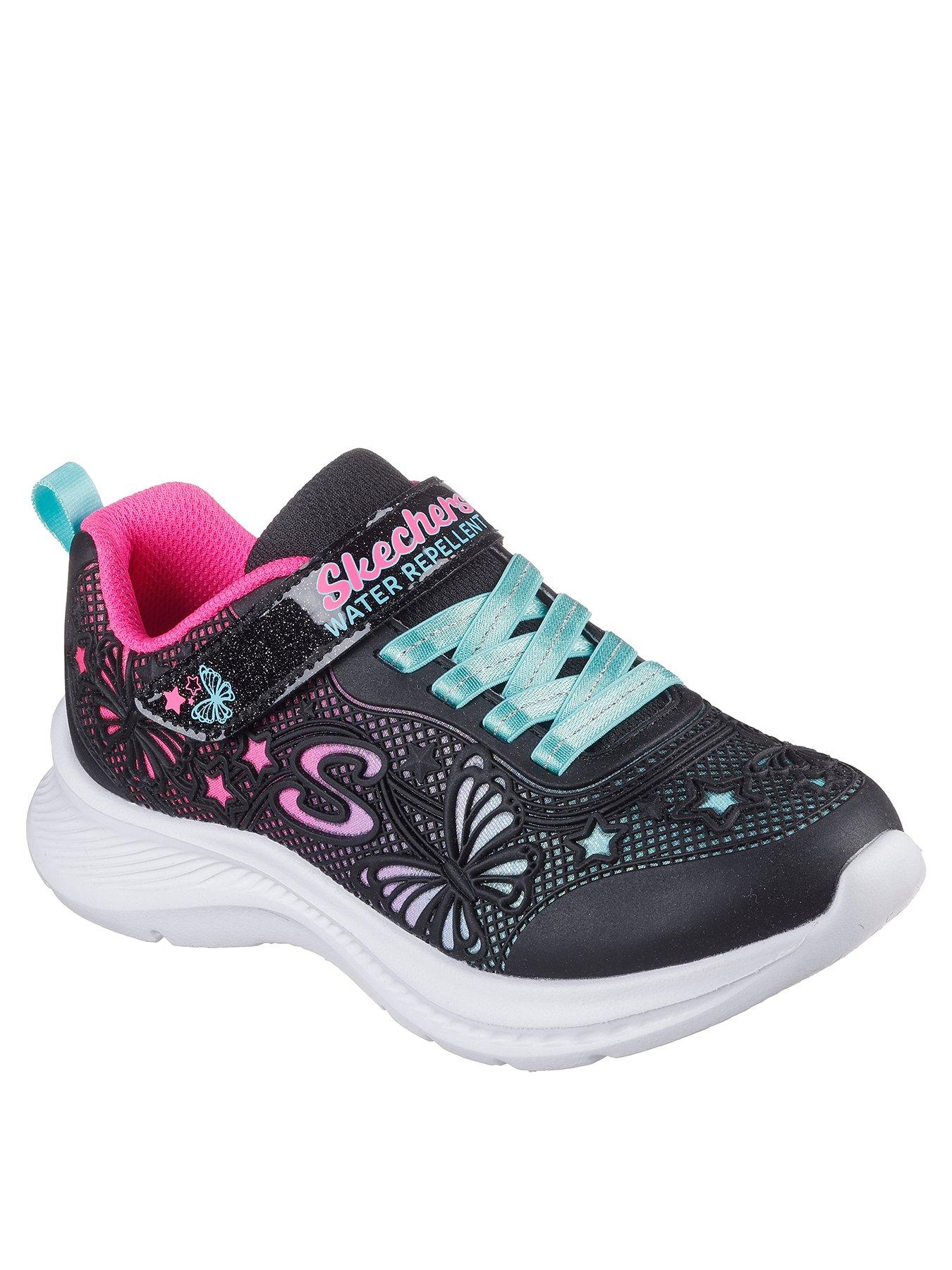 Skechers Flower Theme Kpu Water Repellent Sneaker W/ Gore & Strap ...
