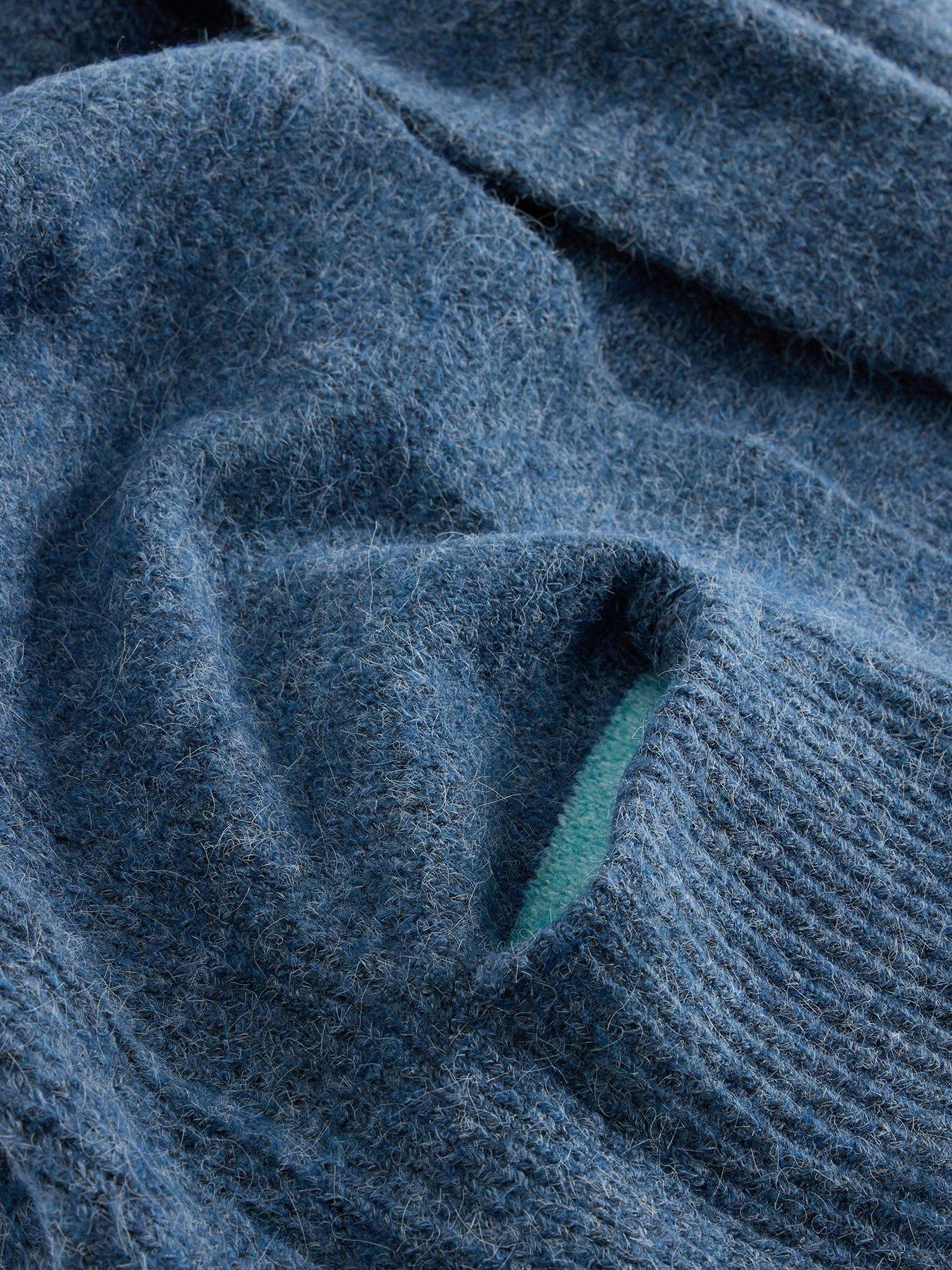 White Stuff Erin Long Line Cardi - Blue | Littlewoods