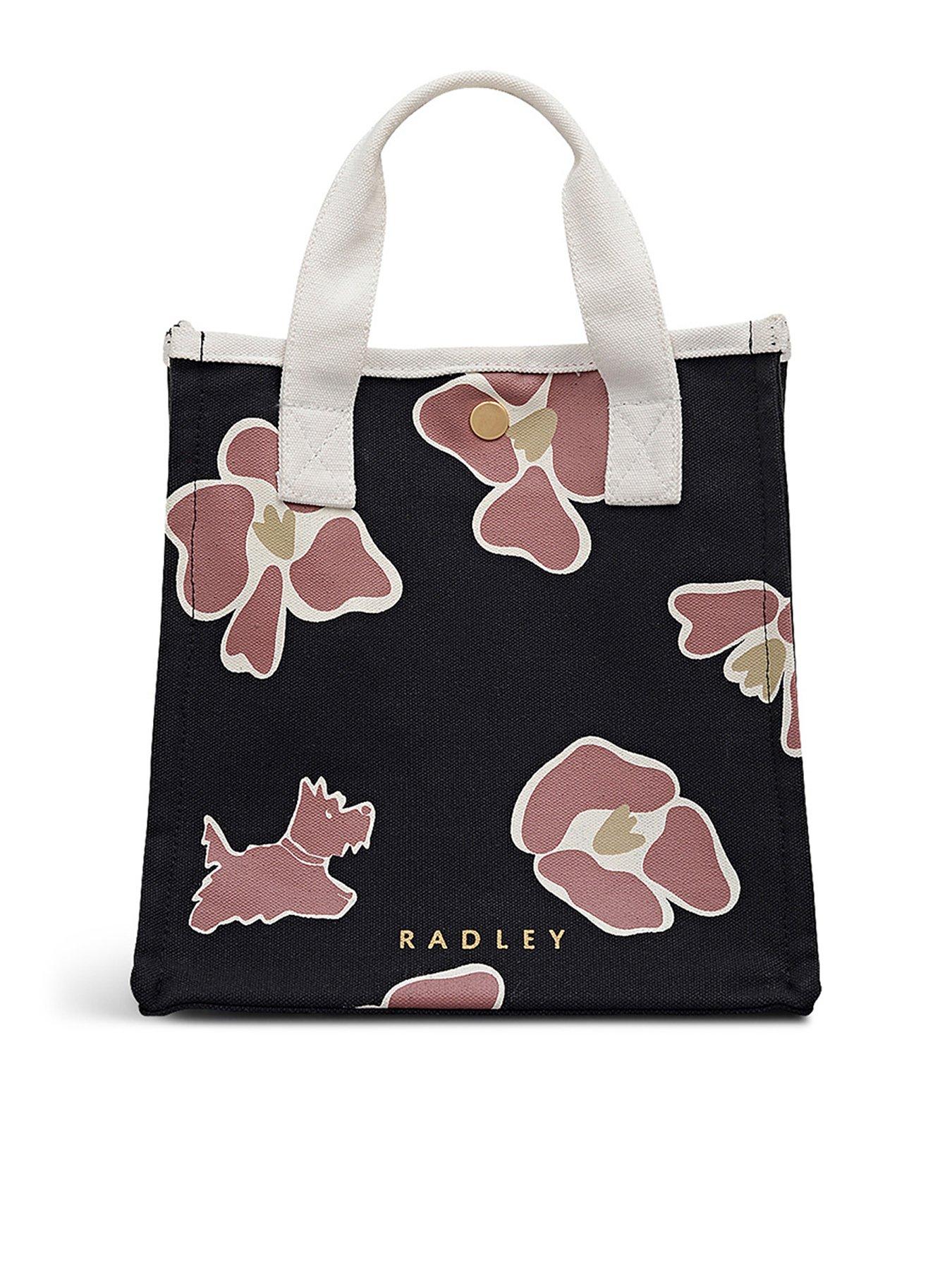 Radley Abstract Floral Small Open Top Grab - Black | Littlewoods