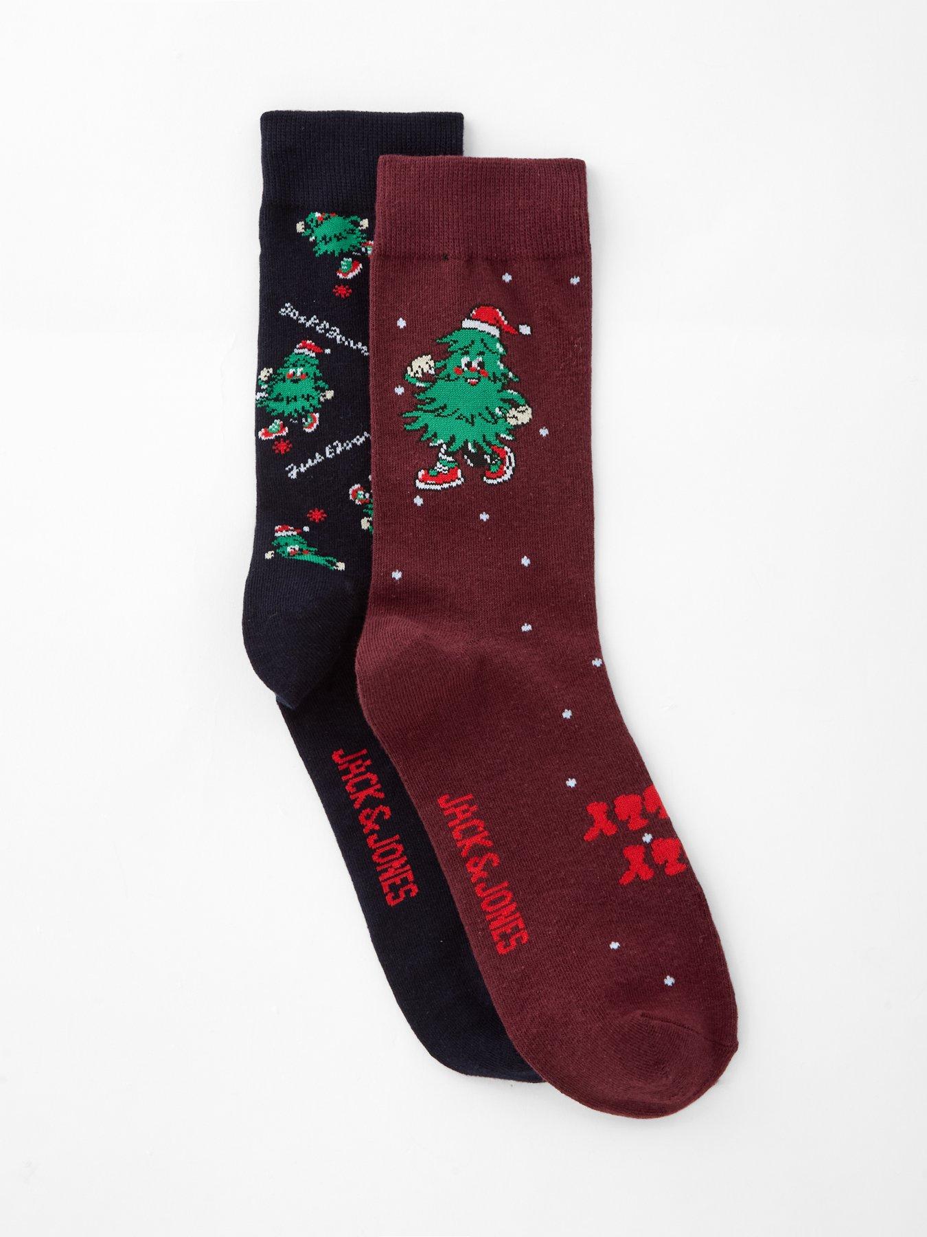 Jack & Jones Jolly Christmas Tree Trunks Giftbox - Navy | Littlewoods