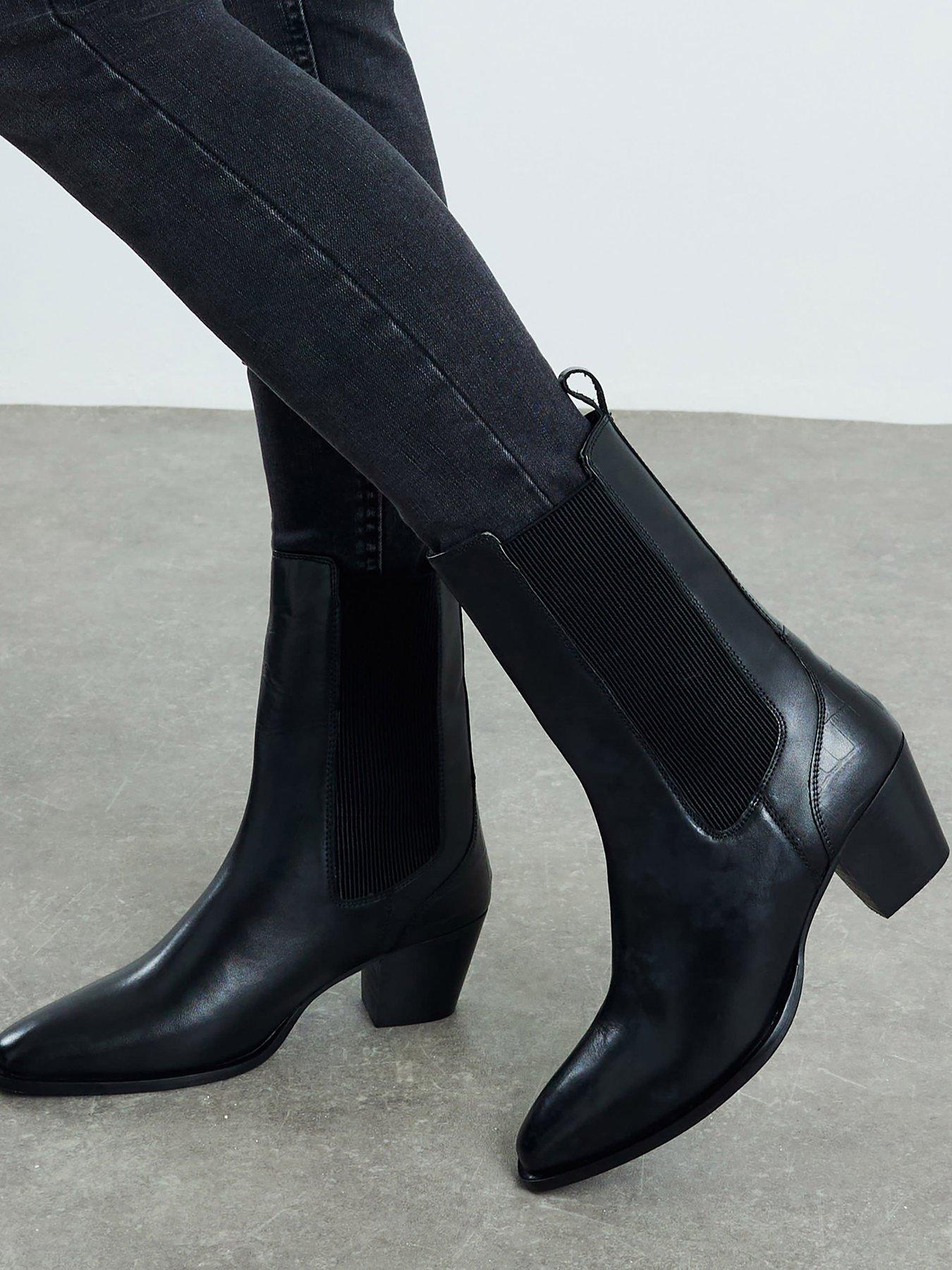 River Island Chelsea Western Boot - Black | Littlewoods