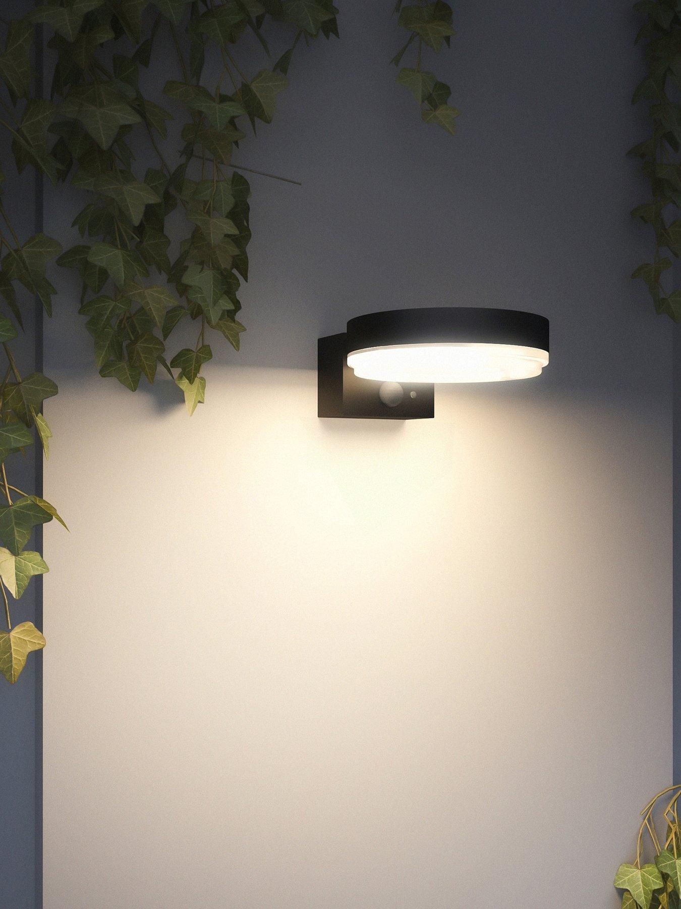 4Lite Antheia Solar Sleek Wall Light with built in PIR Motion Sensor ...