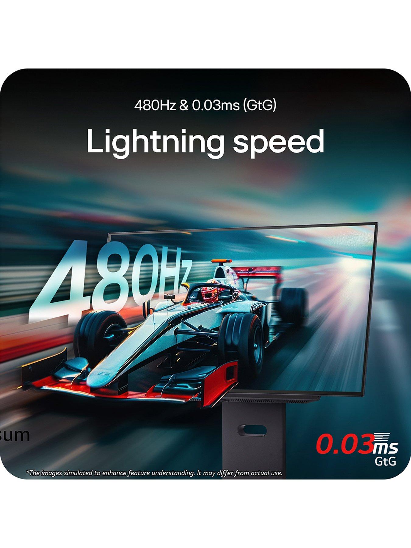 LG UltraGear - 27" - OLED QHD - 480Hz - Gaming Monitor | Littlewoods