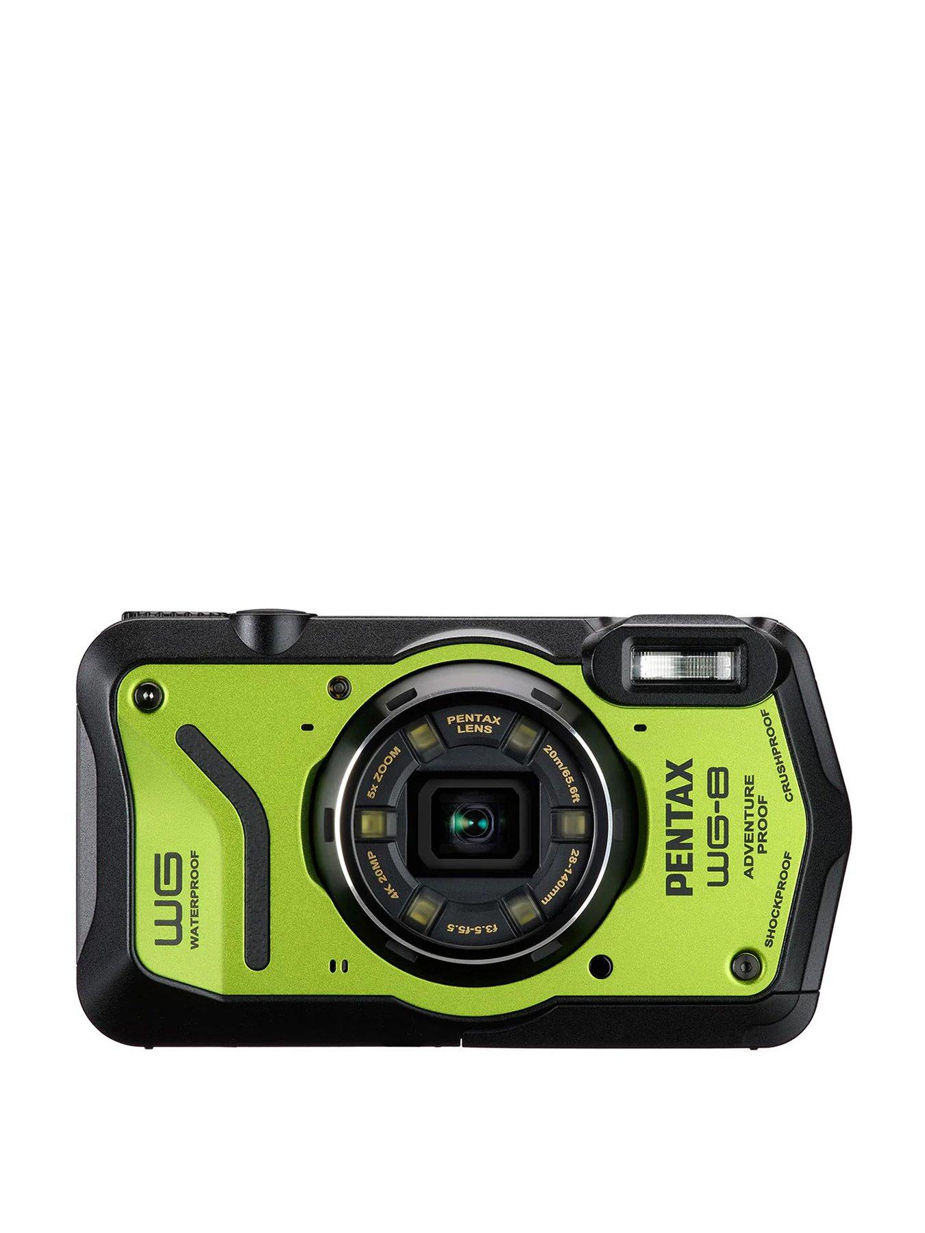 PENTAX WG-8 Tough Compact Camera - Green - Camera + Sandisk 64GB SD ...
