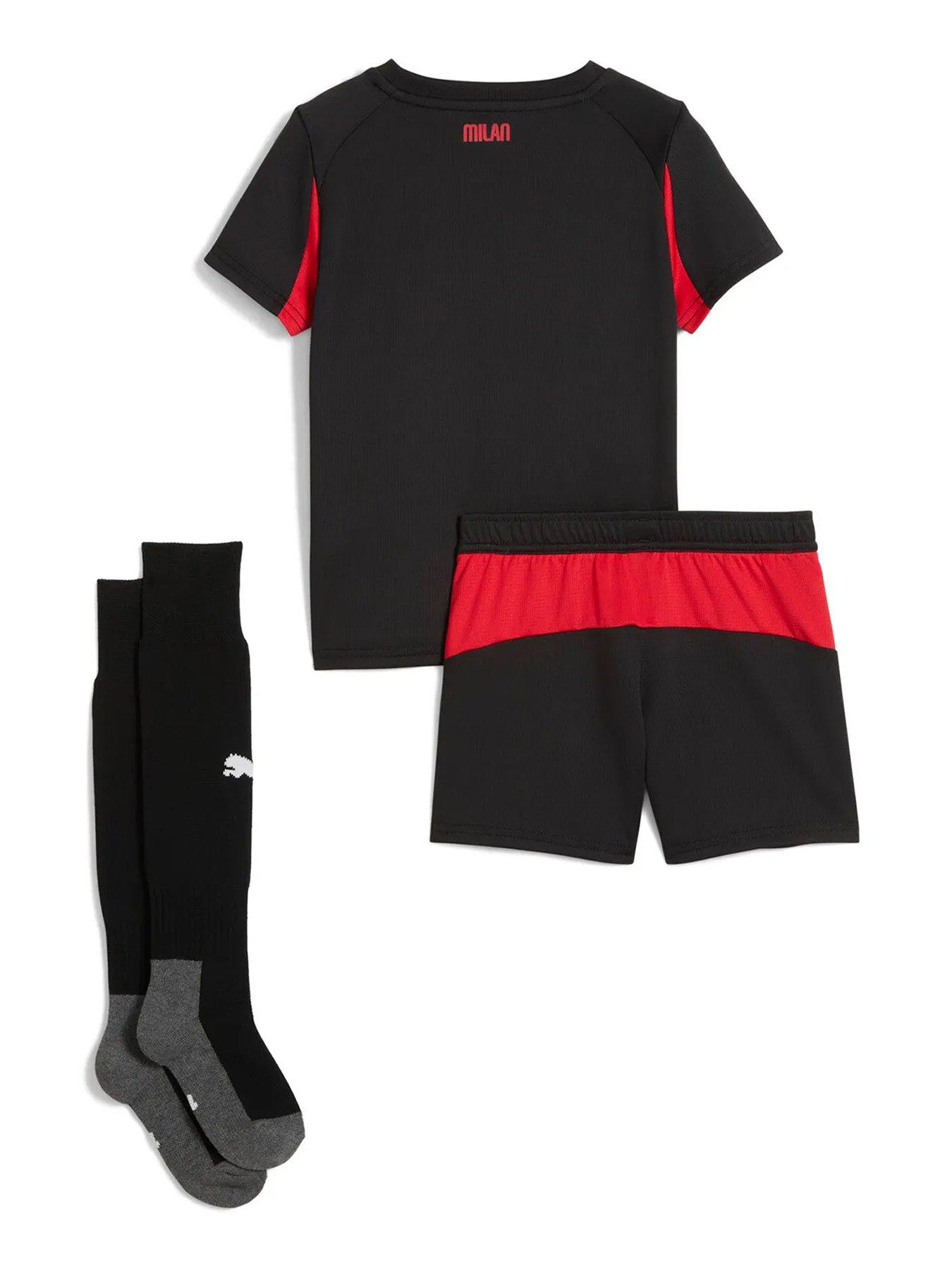 Puma Kids Ac Milan Home 25/26 Mini Football Kit - Red | Littlewoods