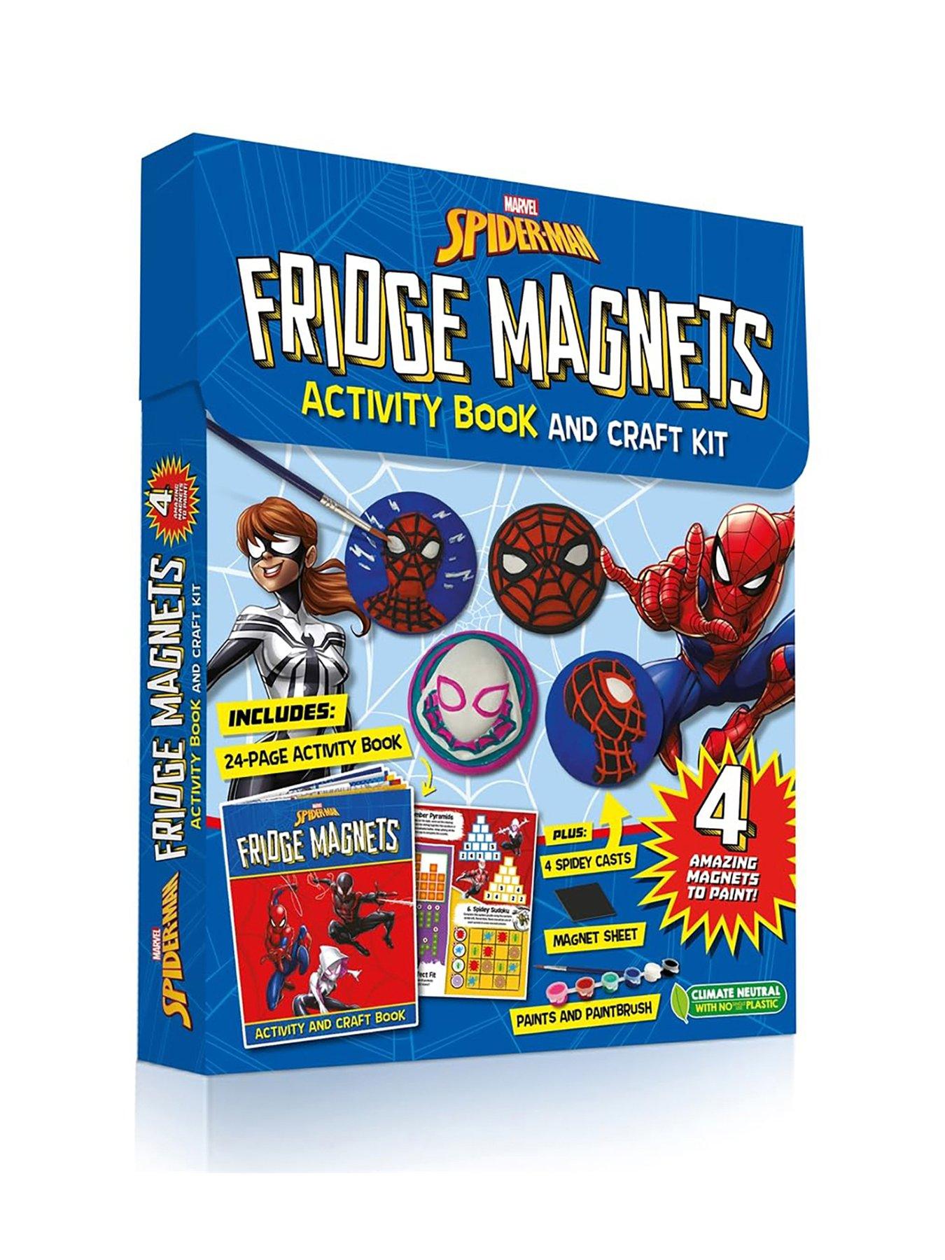 Spiderman Marvel Spider-Man Fridge Magnets Activity Book and Craft Kit ...