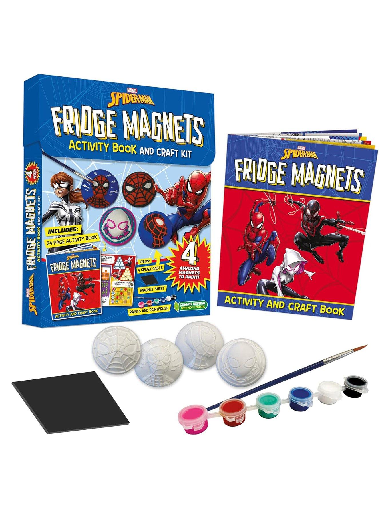 Spiderman Marvel Spider-Man Fridge Magnets Activity Book and Craft Kit ...