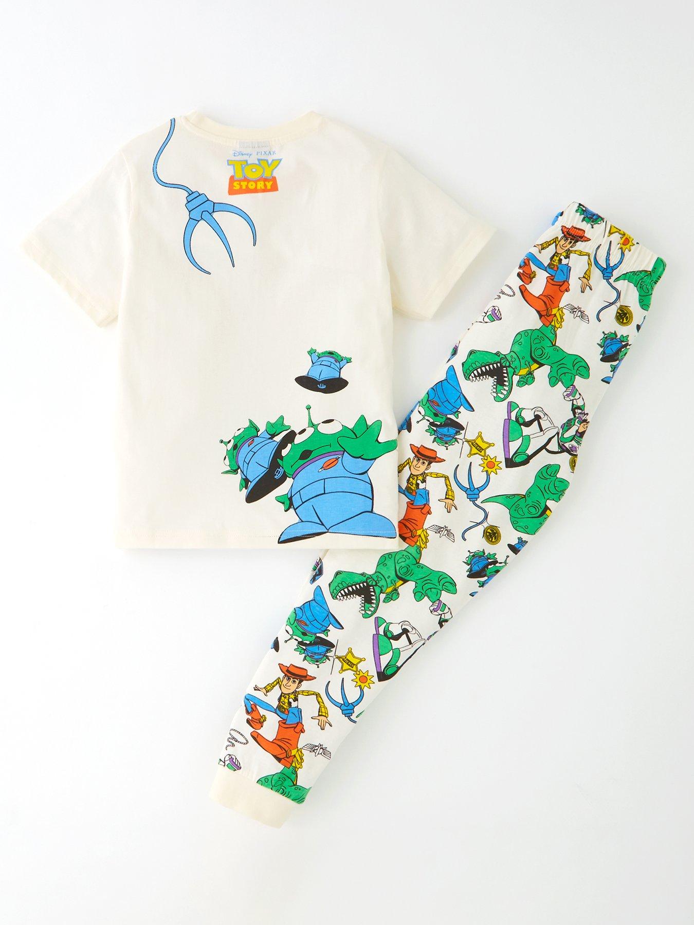 Toy Story Buzz Lightyear Back Print Pyjamas - Cream | Littlewoods