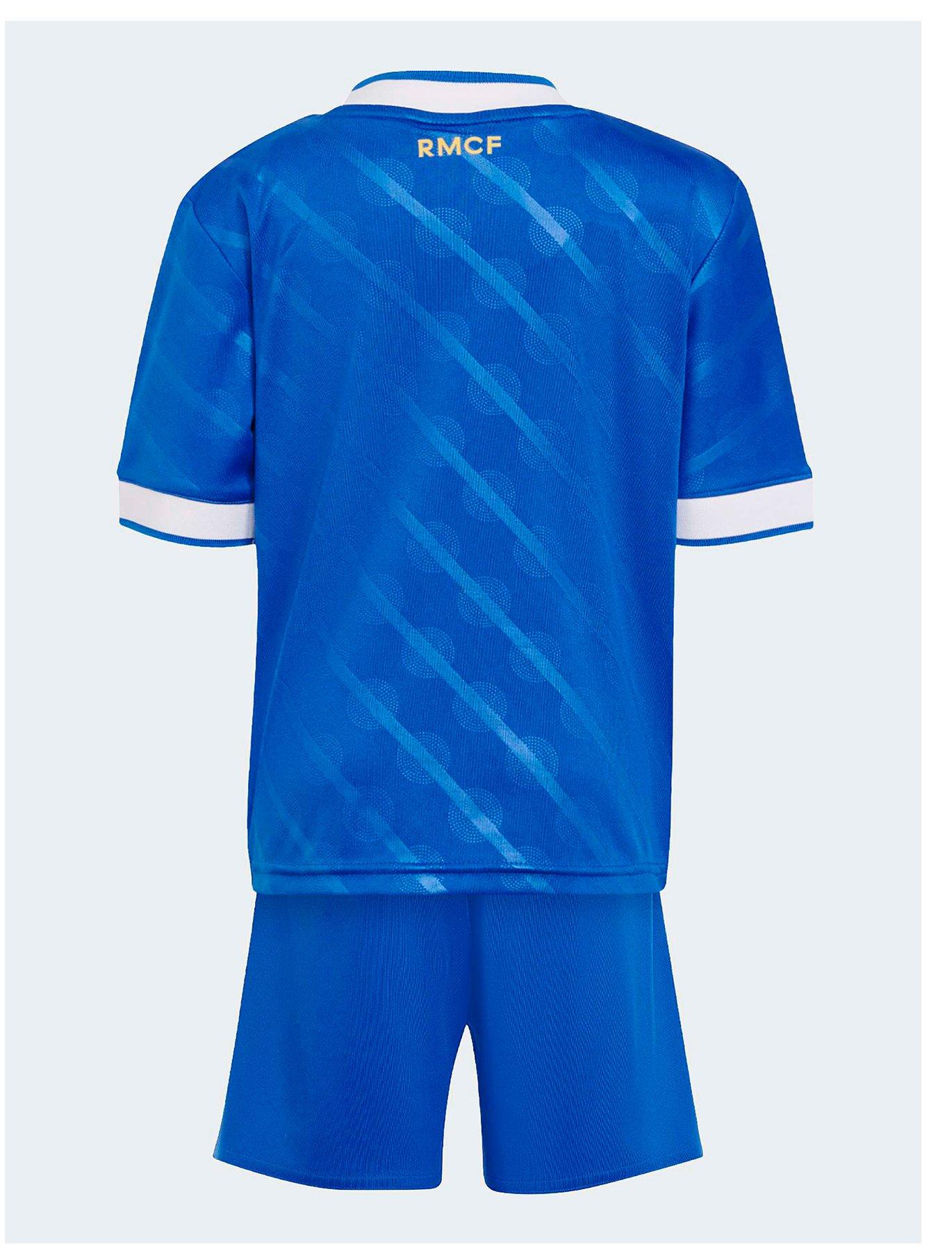 adidas Kids Real Madrid 25/26 Third Mini Football Kit - Blue | Littlewoods