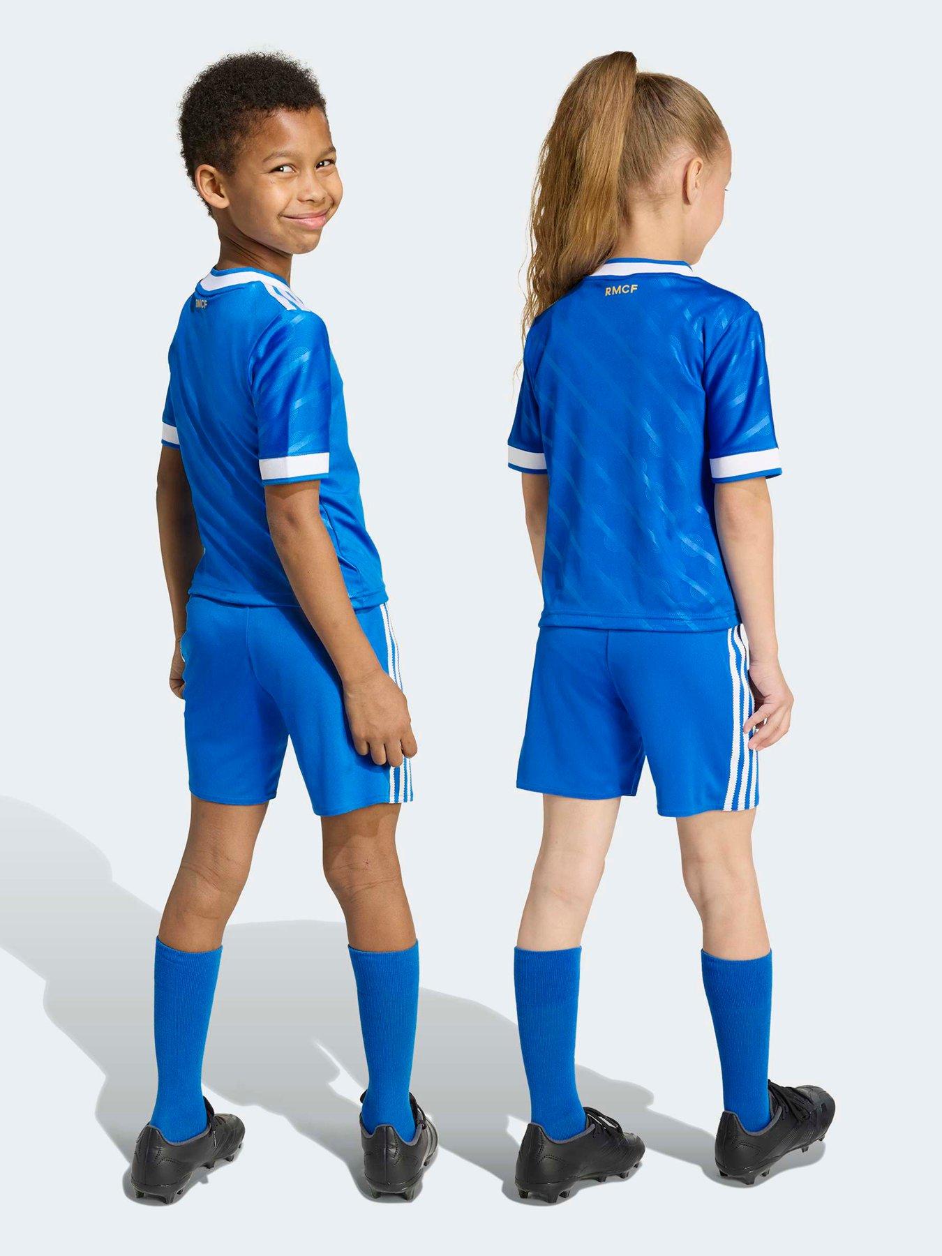 adidas Kids Real Madrid 25/26 Third Mini Football Kit - Blue | Littlewoods