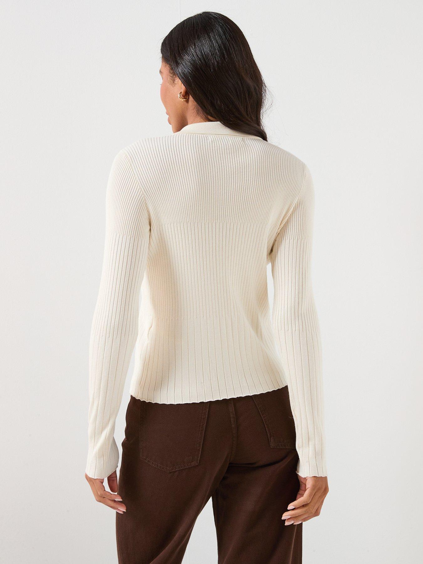 Vero Moda Siri Long Sleeve Polo Neck Pullover - Brown | Littlewoods