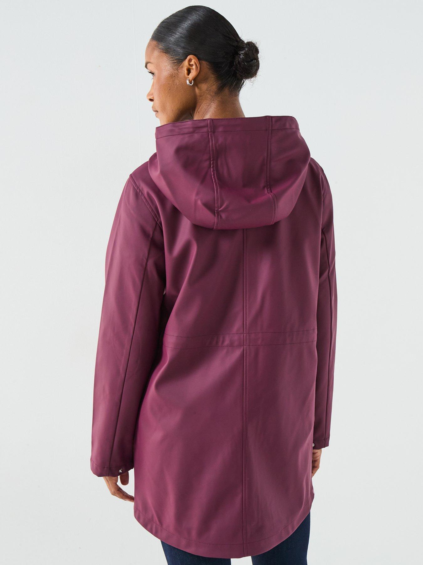 Vero Moda Malou Coated Rain Jacket - Red | Littlewoods