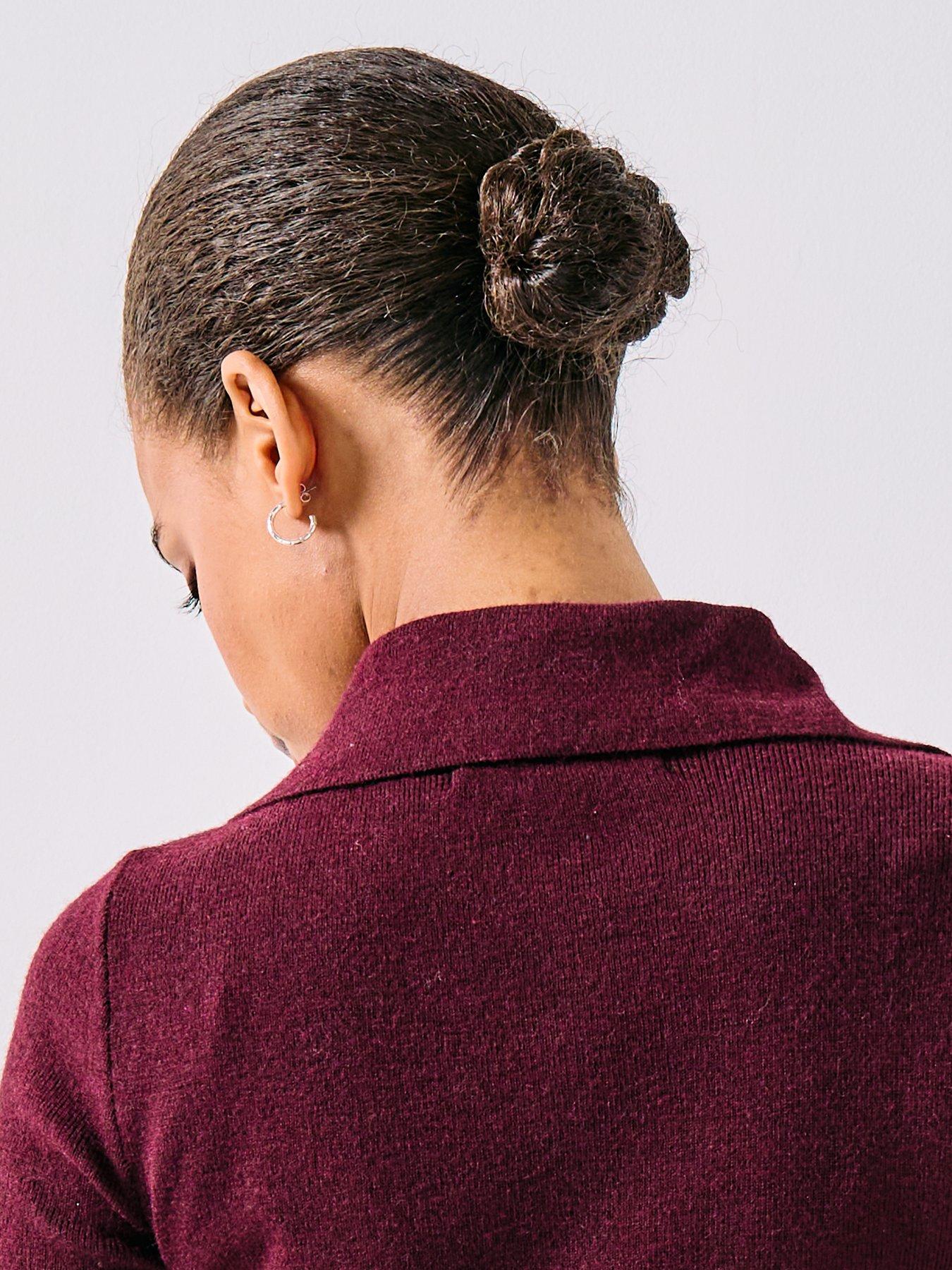 Vero Moda Marina 2/4 Sleeve Polo neck pullover - Red | Littlewoods