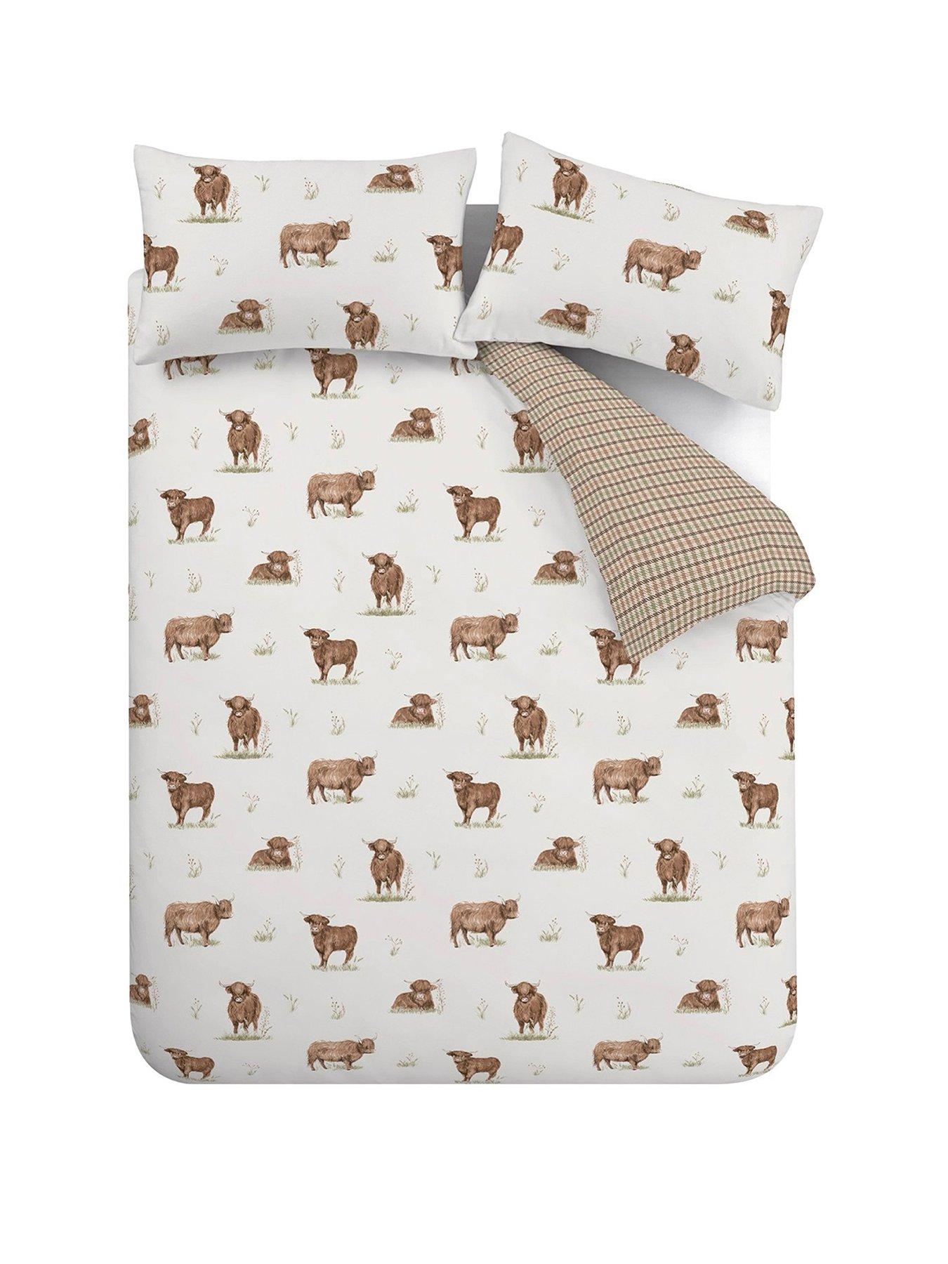 Catherine Lansfield Angus Highland Cow Duvet Set | Littlewoods