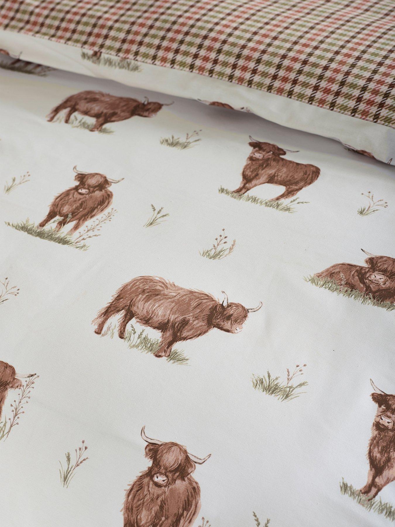 Catherine Lansfield Angus Highland Cow Duvet Set | Littlewoods