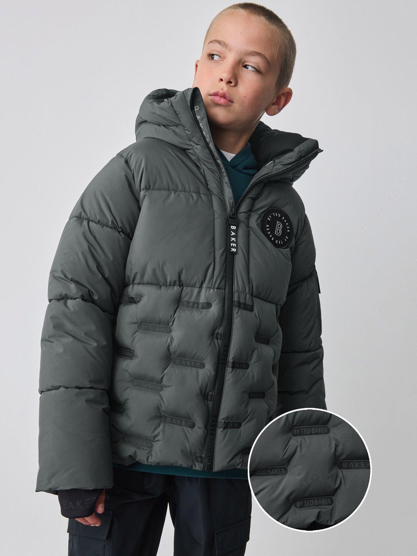 Ted Baker Boys Heatseal Coat - Grey | Littlewoods