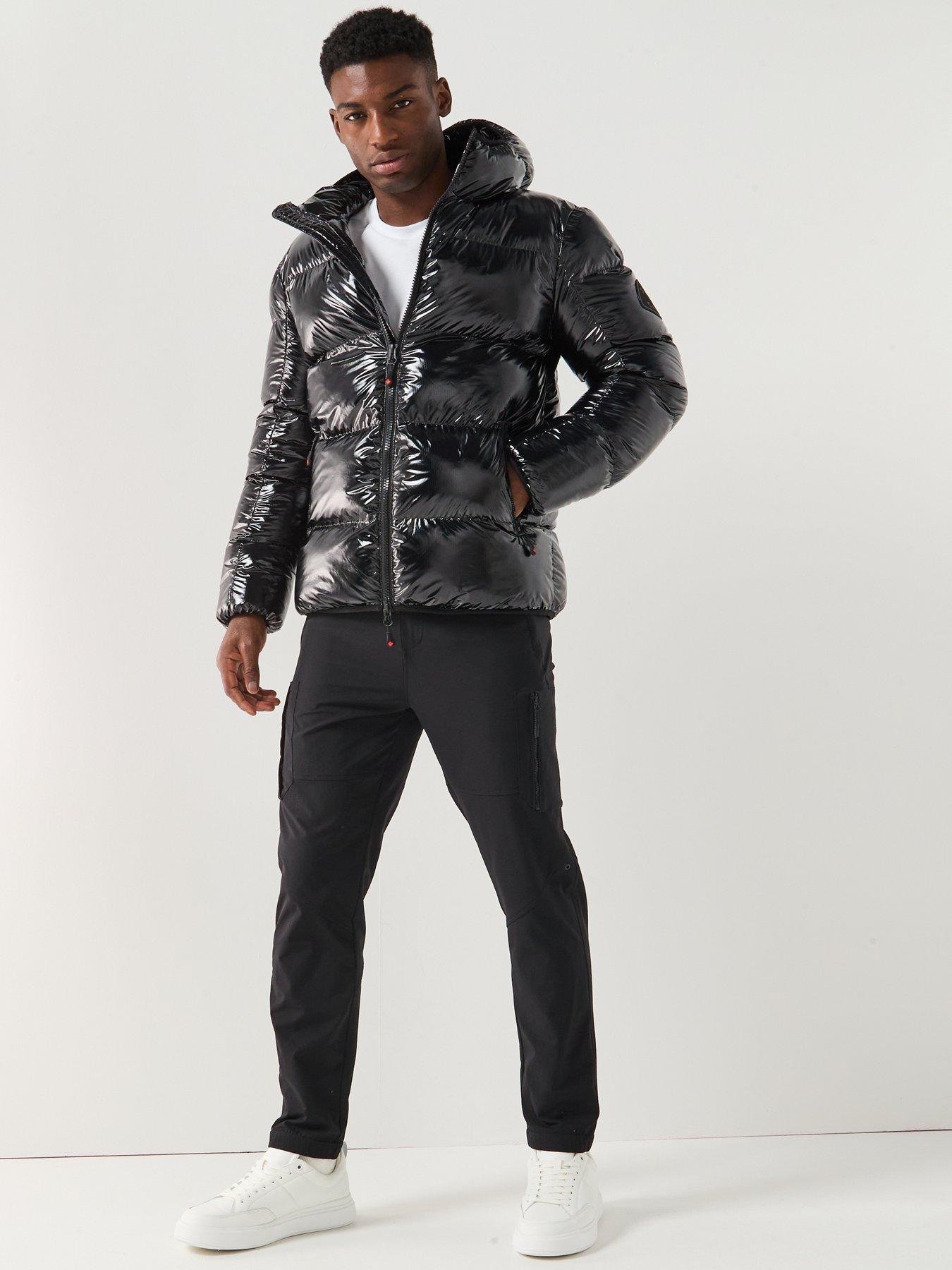 Zavetti Canada Palzino High Shine Padded Coat - Black | Littlewoods