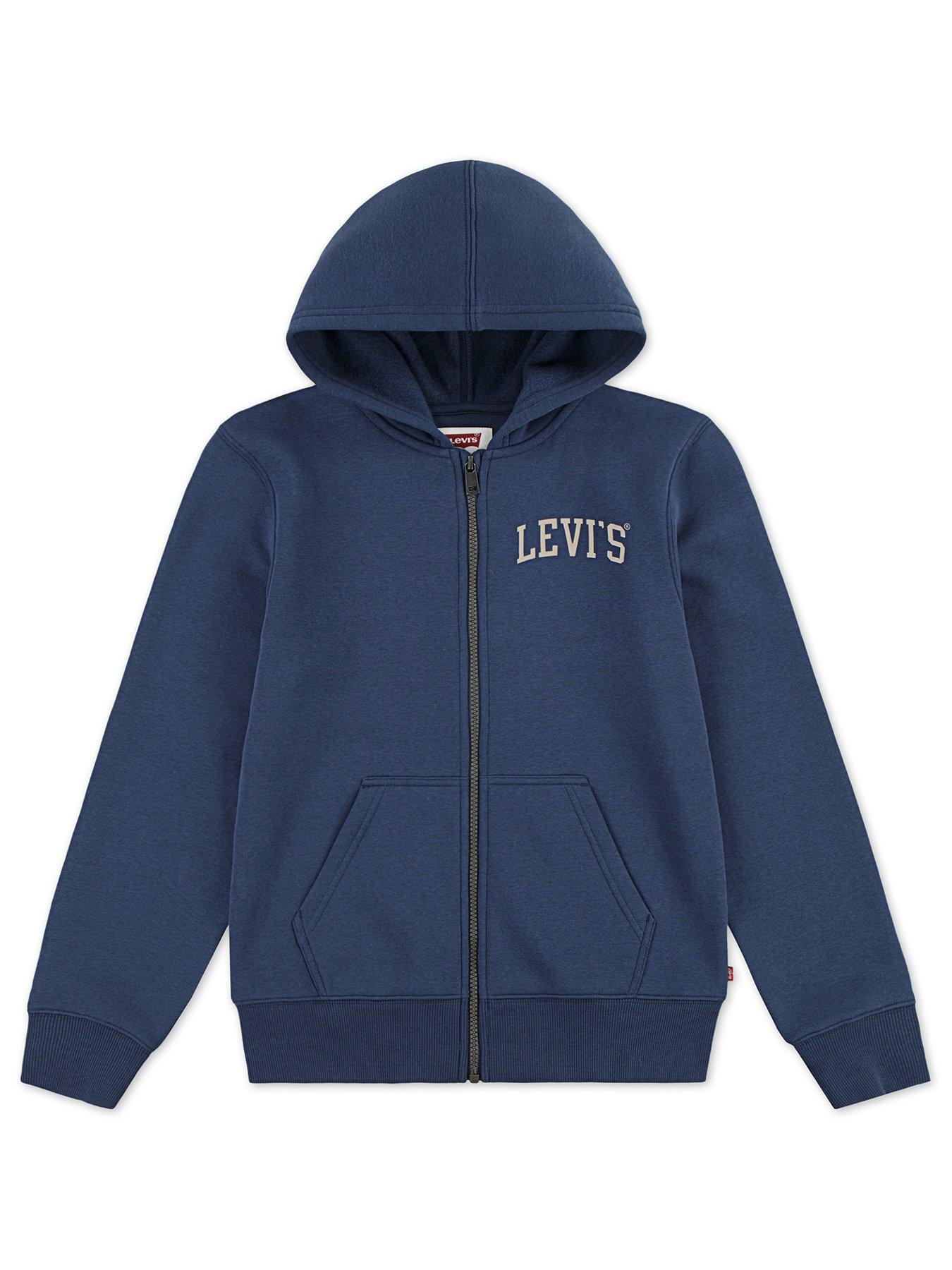 Levi's Boys Legendary Full Zip Hoodie - Navy | Littlewoods