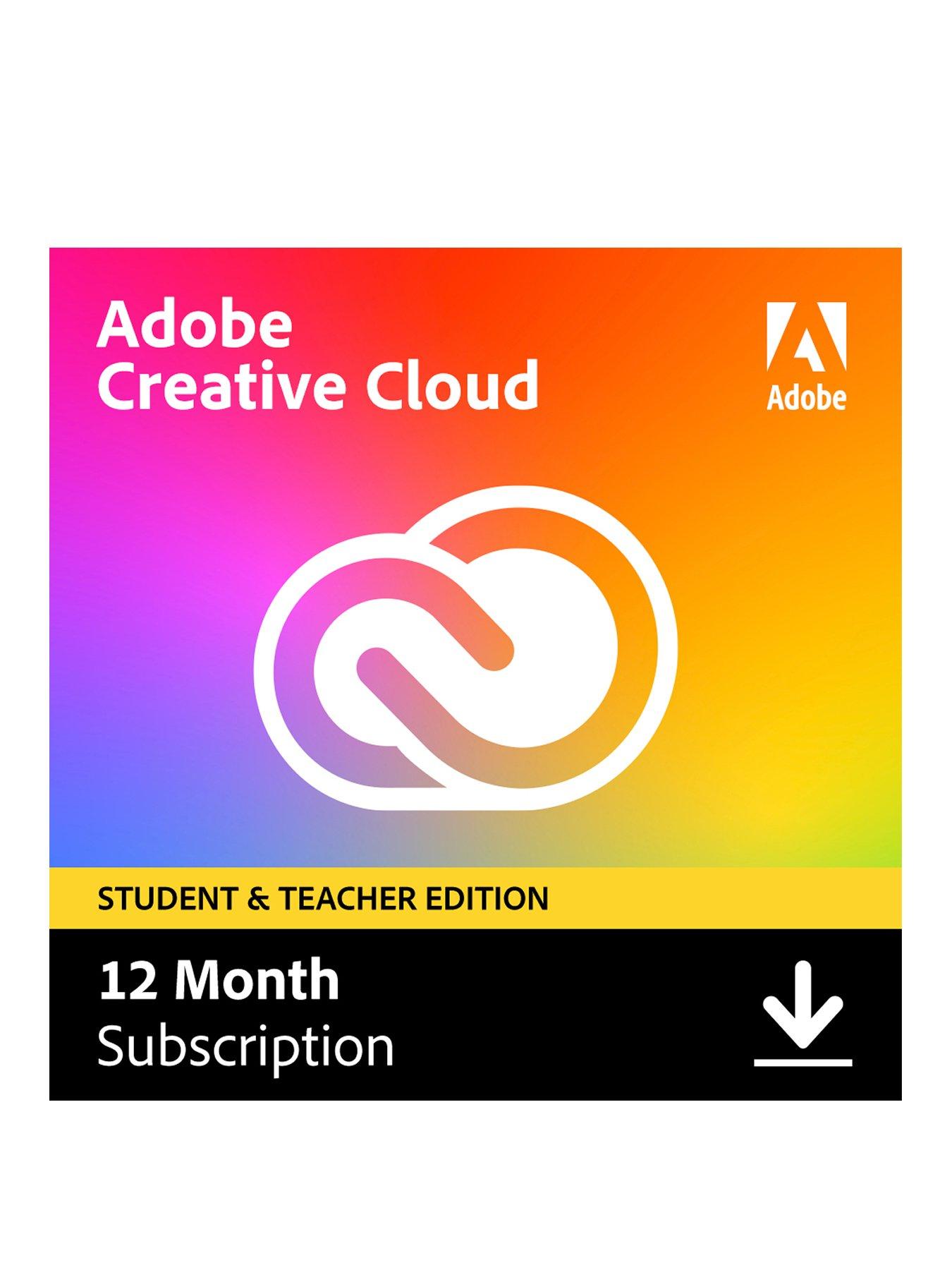 Adobe Creative Cloud Individual - Student & Teacher Only | Littlewoods