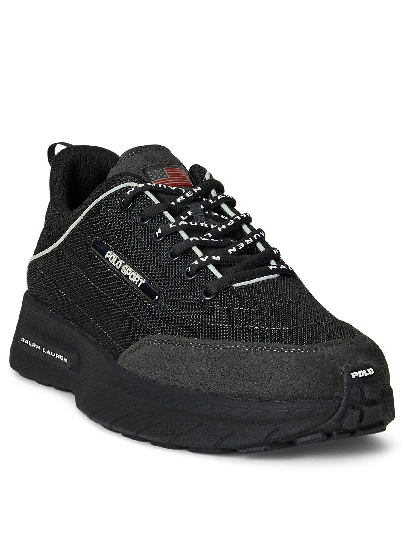 Polo Ralph Lauren Ps 250 Nylon/Suede Trainers - Black | Littlewoods