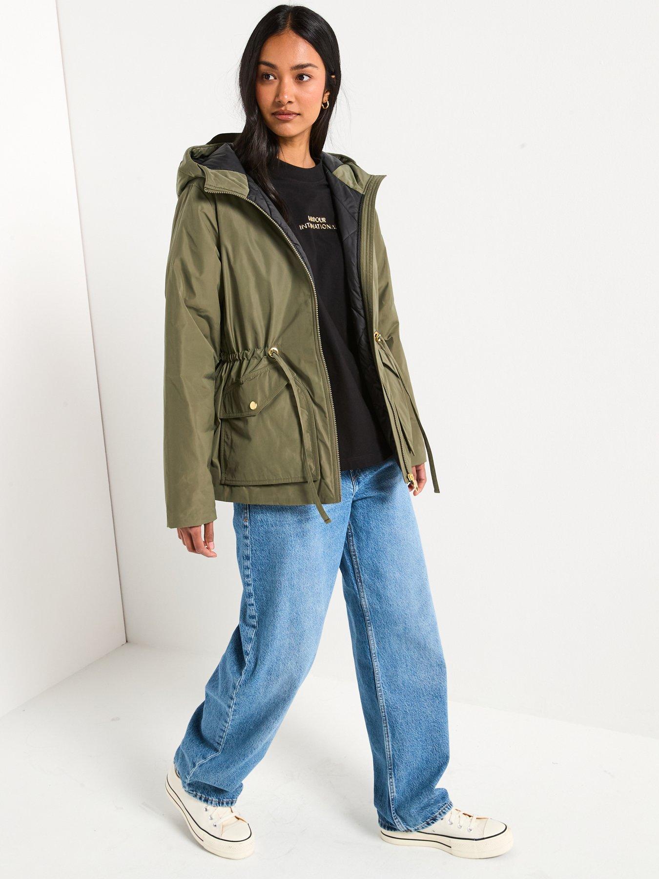 Barbour International Winter Piper Showerproof Jacket - Green | Littlewoods