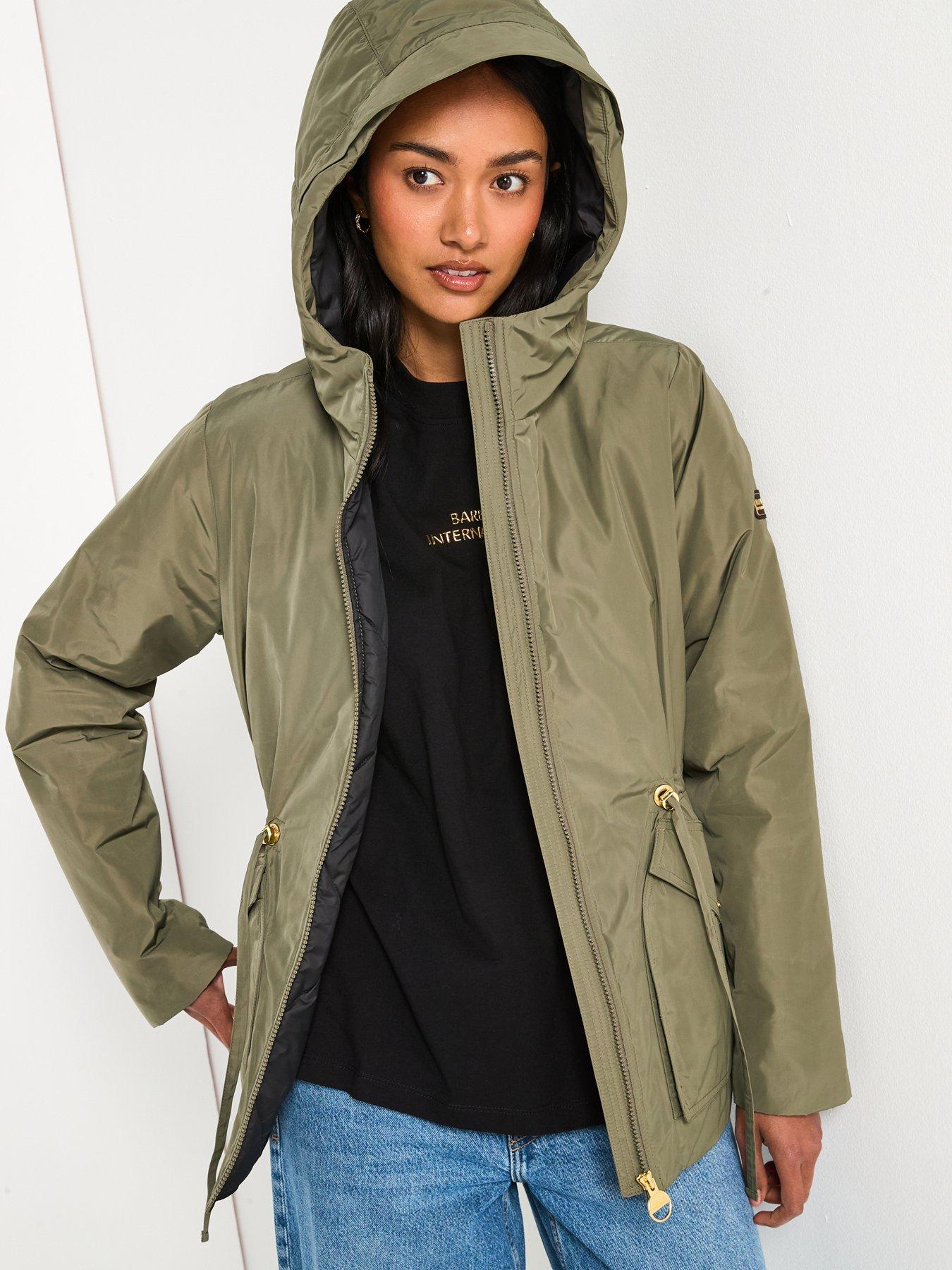 Barbour International Winter Piper Showerproof Jacket - Green | Littlewoods